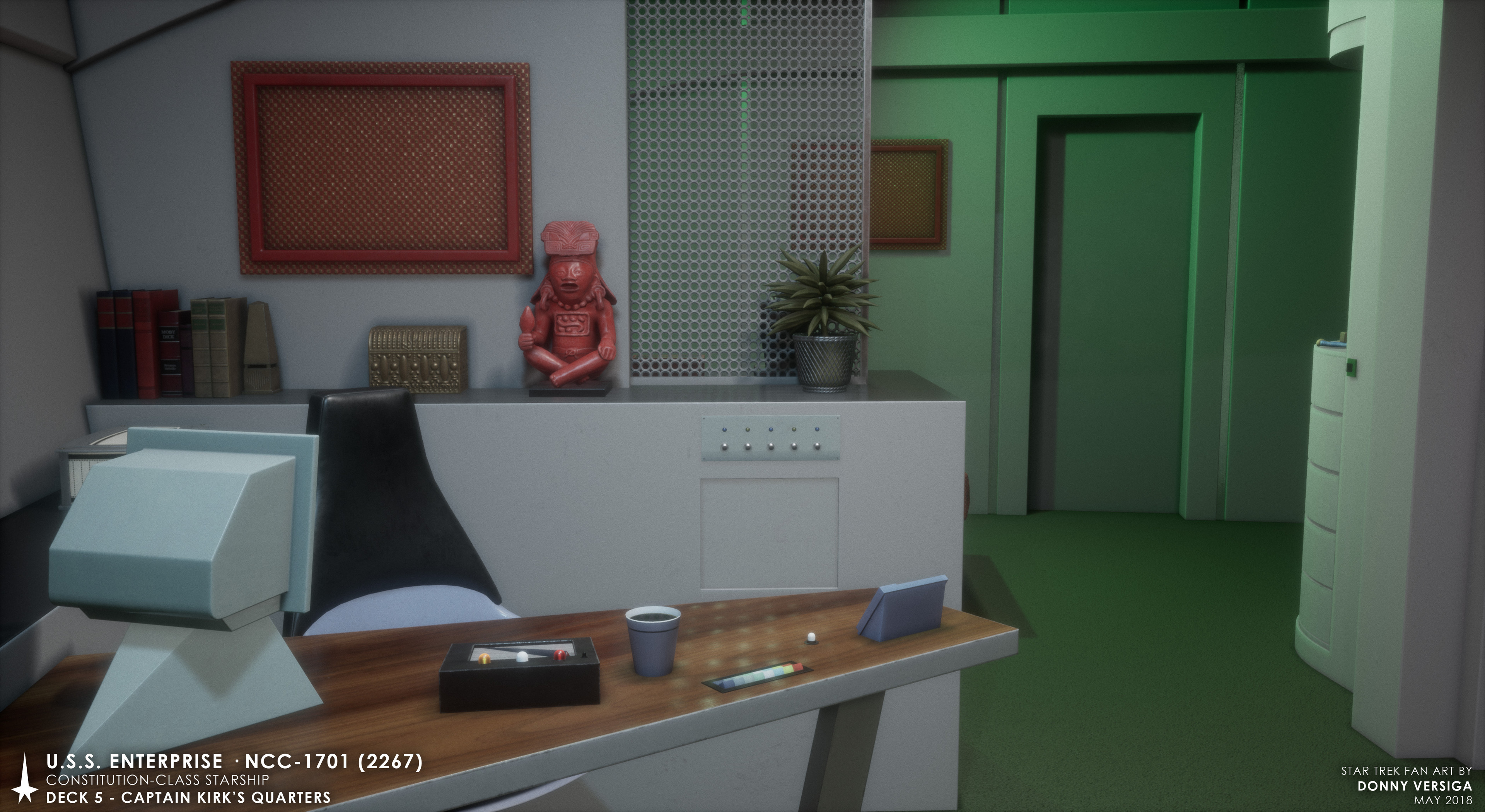 Donny Versiga - U.S.S. Enterprise - Kirk's Quarters