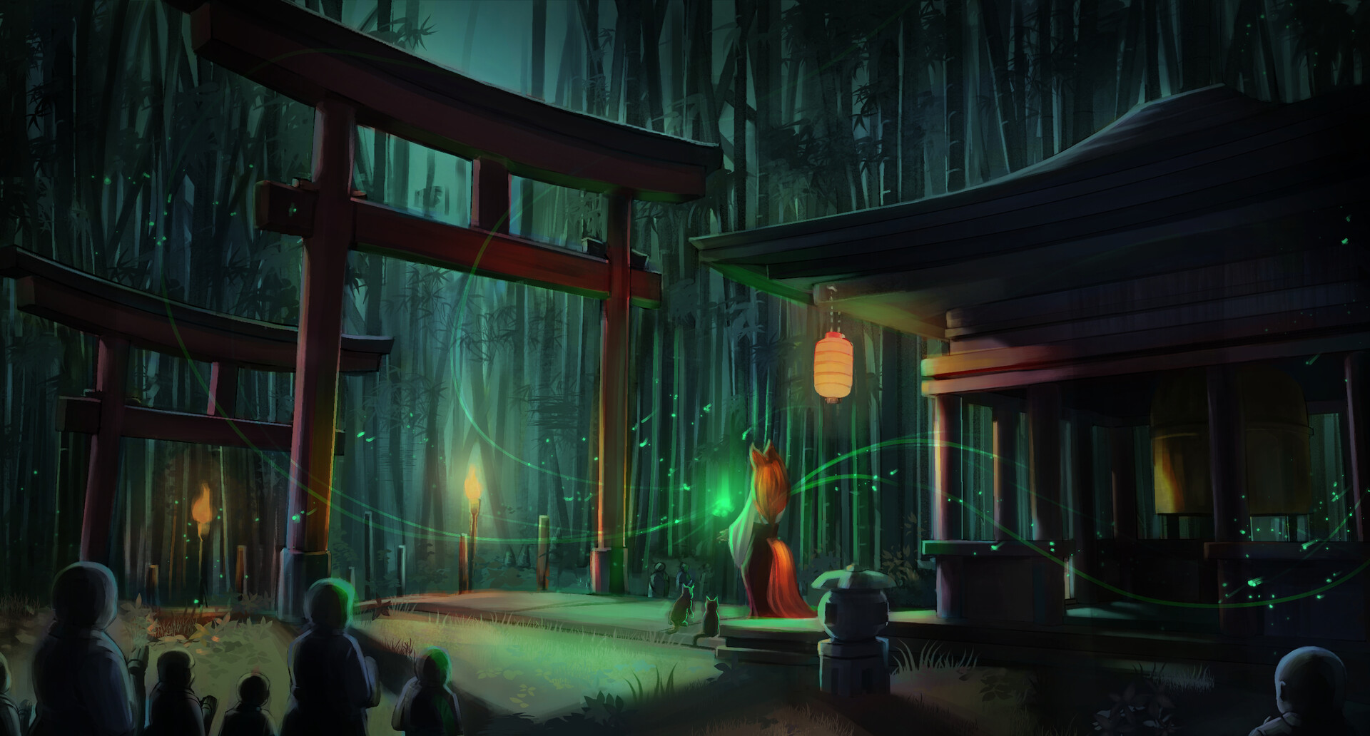 ArtStation - Night Shrine