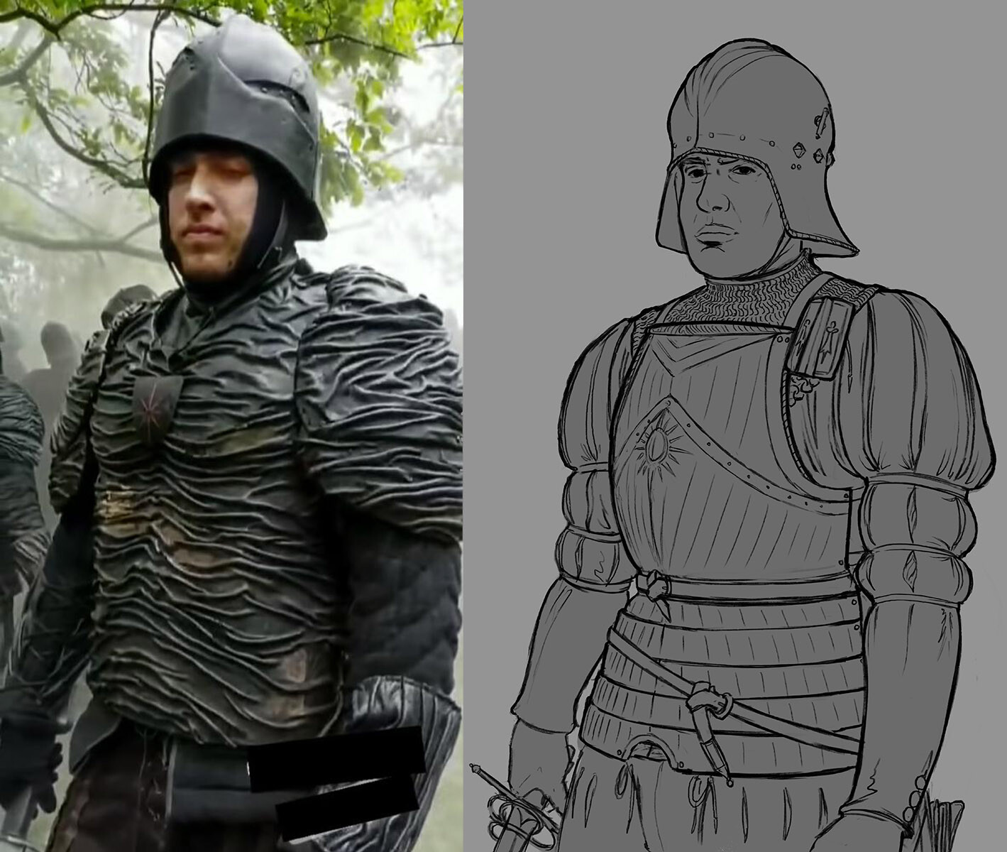 Robbie McSweeney - Netflix's The Witcher - Nilfgaardian costume redesign