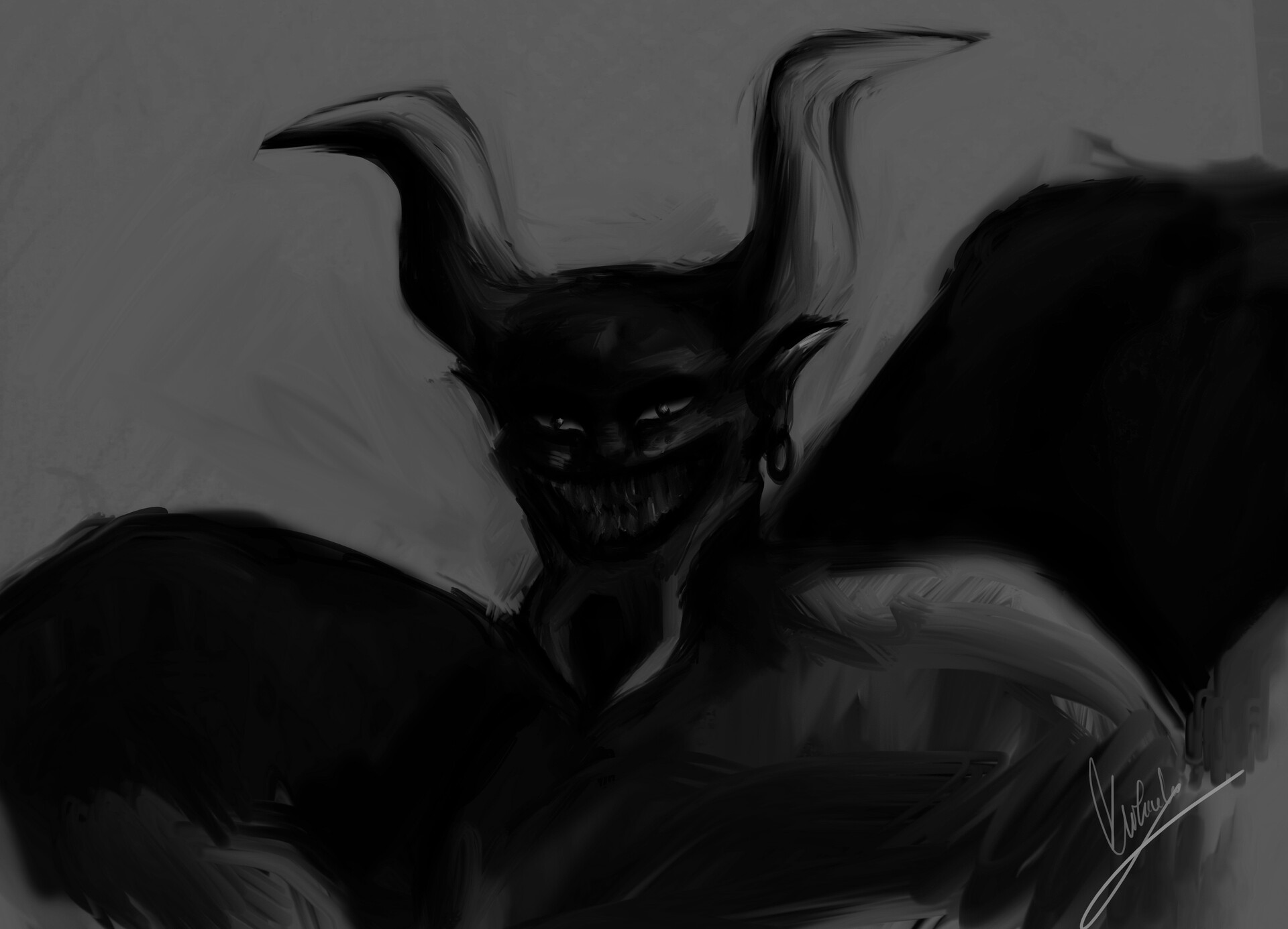 ArtStation - Devil concept sketch