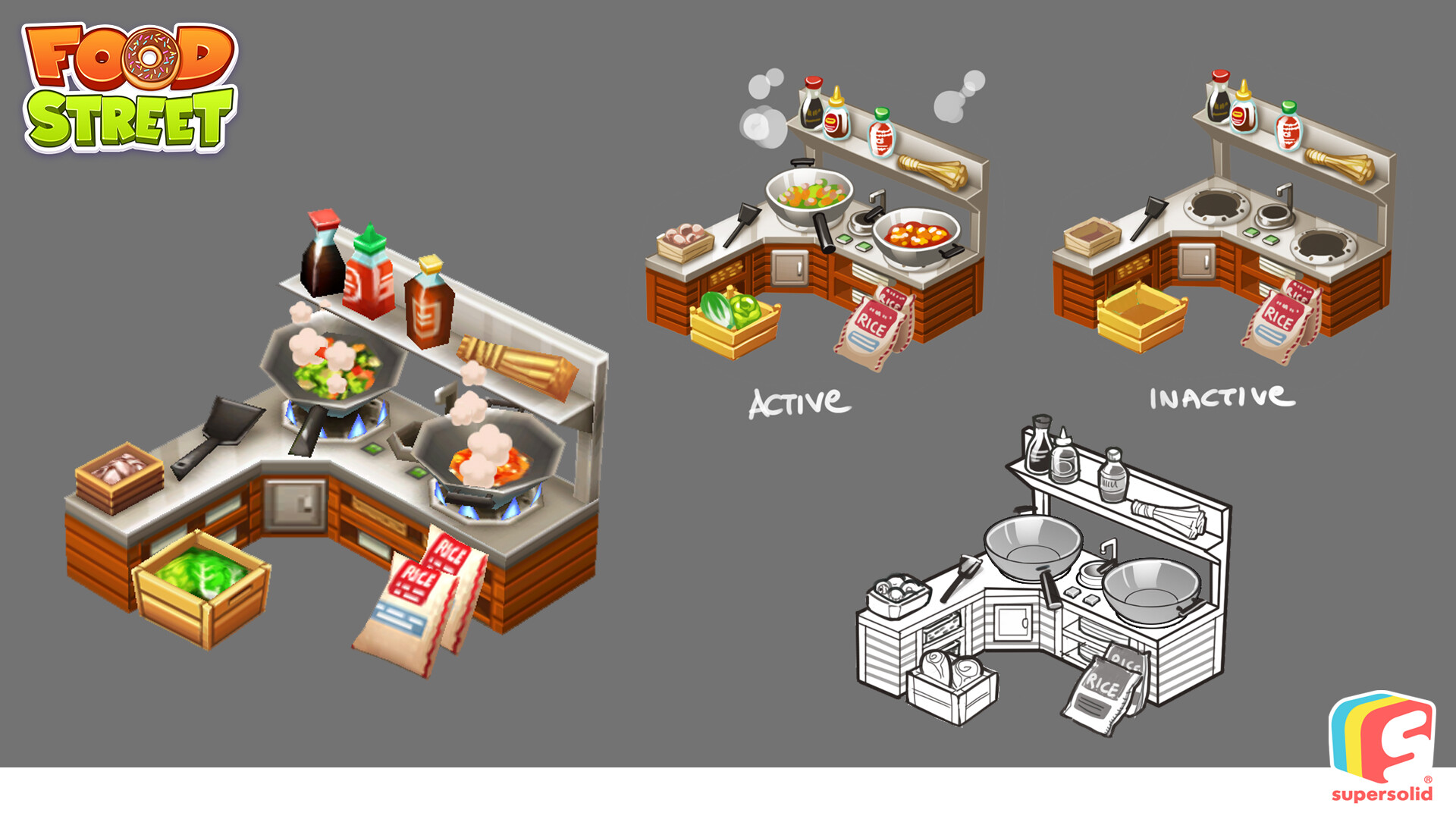 Supersolid Games - Food Street: Stove Designs