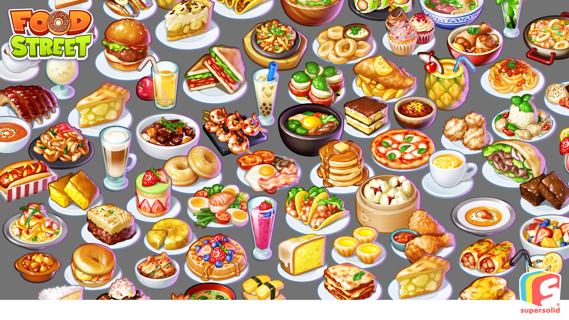 ArtStation - Food Street: Food Icons