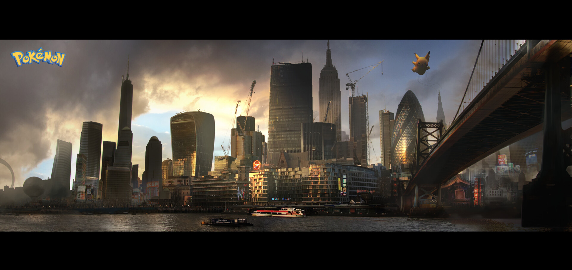 ArtStation - DETECTIVE PIKACHU - CITYSCAPE DESIGN