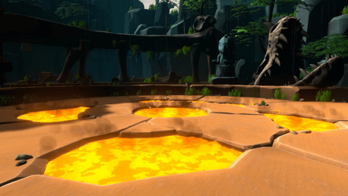 Jacob Stenberg - Lava Pools VFX - Dinozards (Game Project)