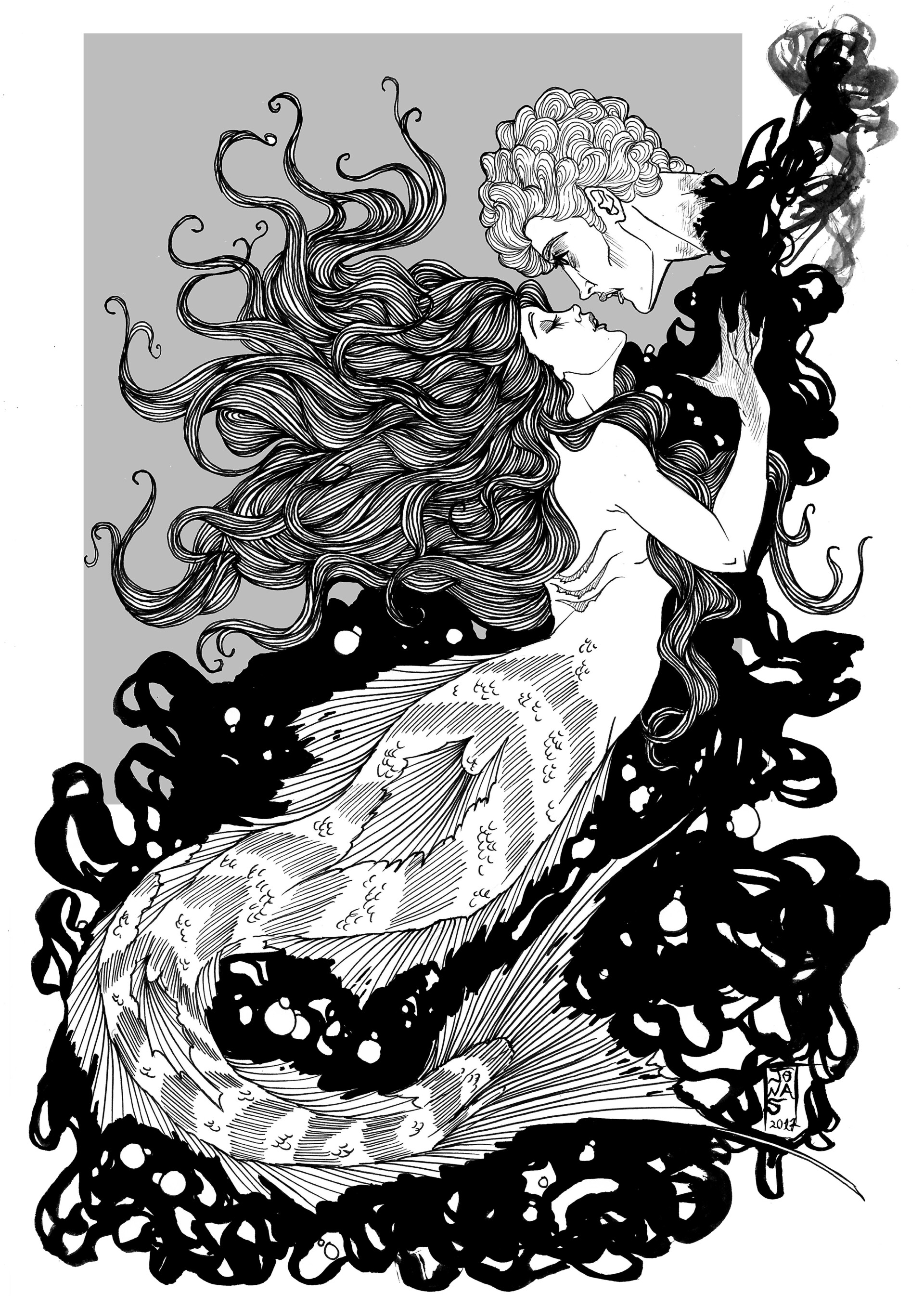 ArtStation - "The first kiss always leads to a blood bath"