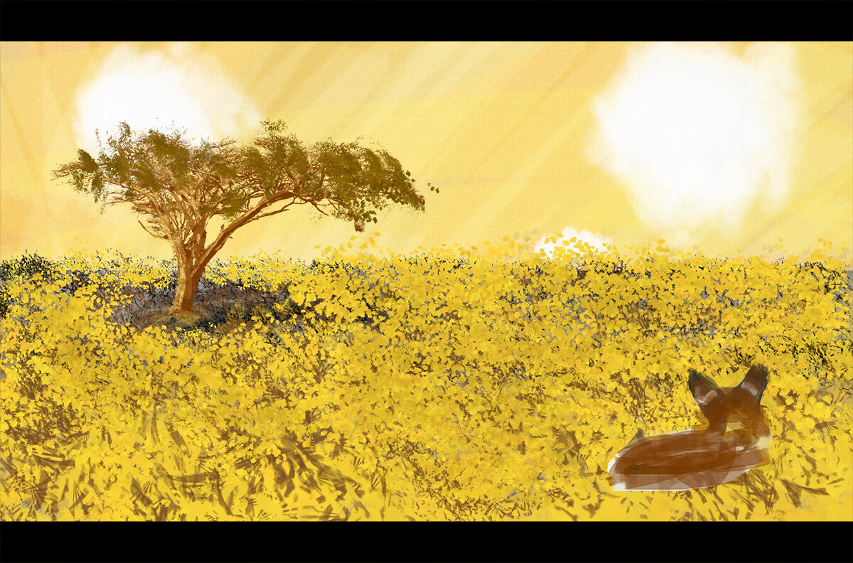 ArtStation - The fox and the tree