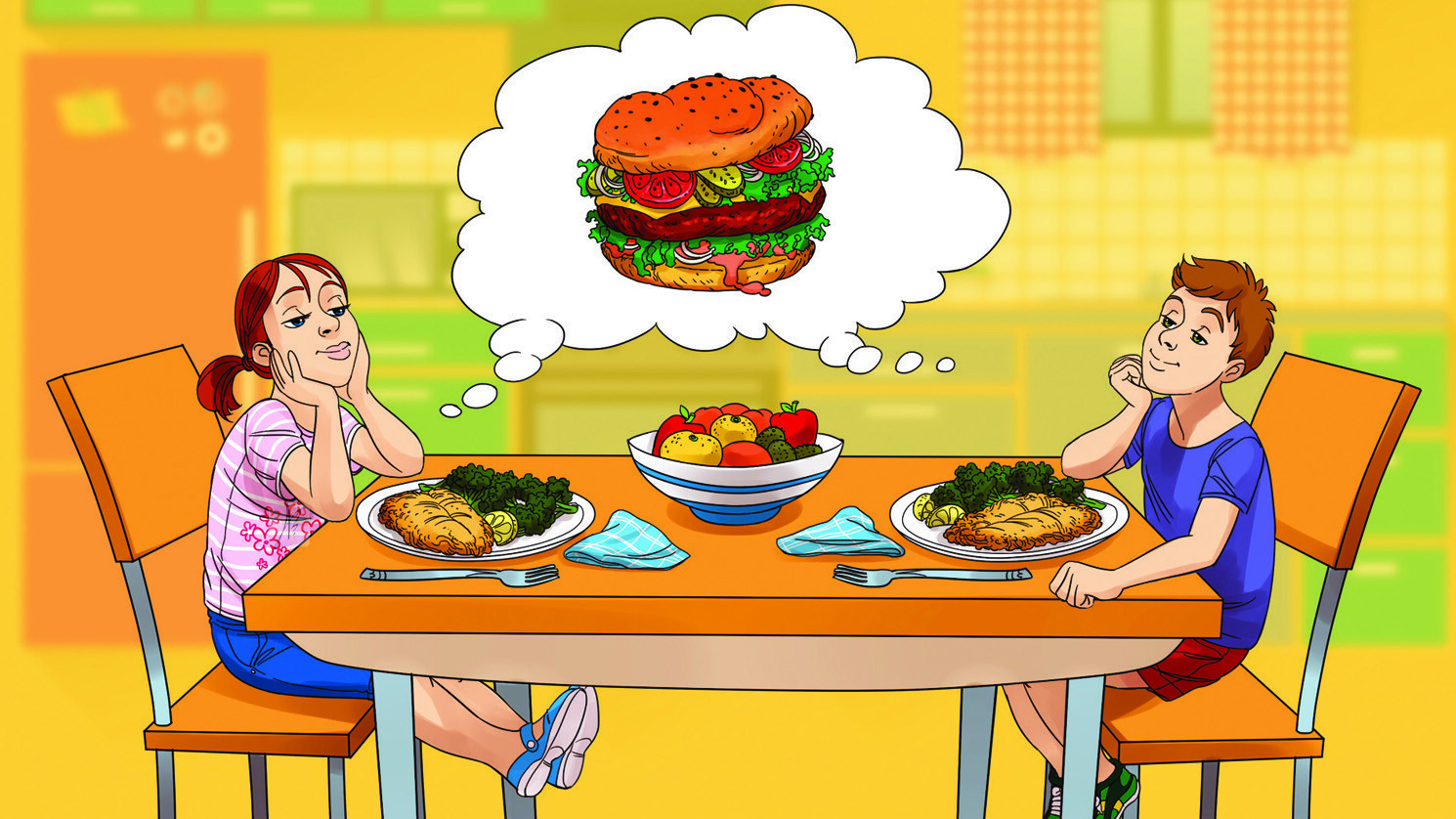 ArtStation - Song Project 1_Listen and Sing_What we like to eat