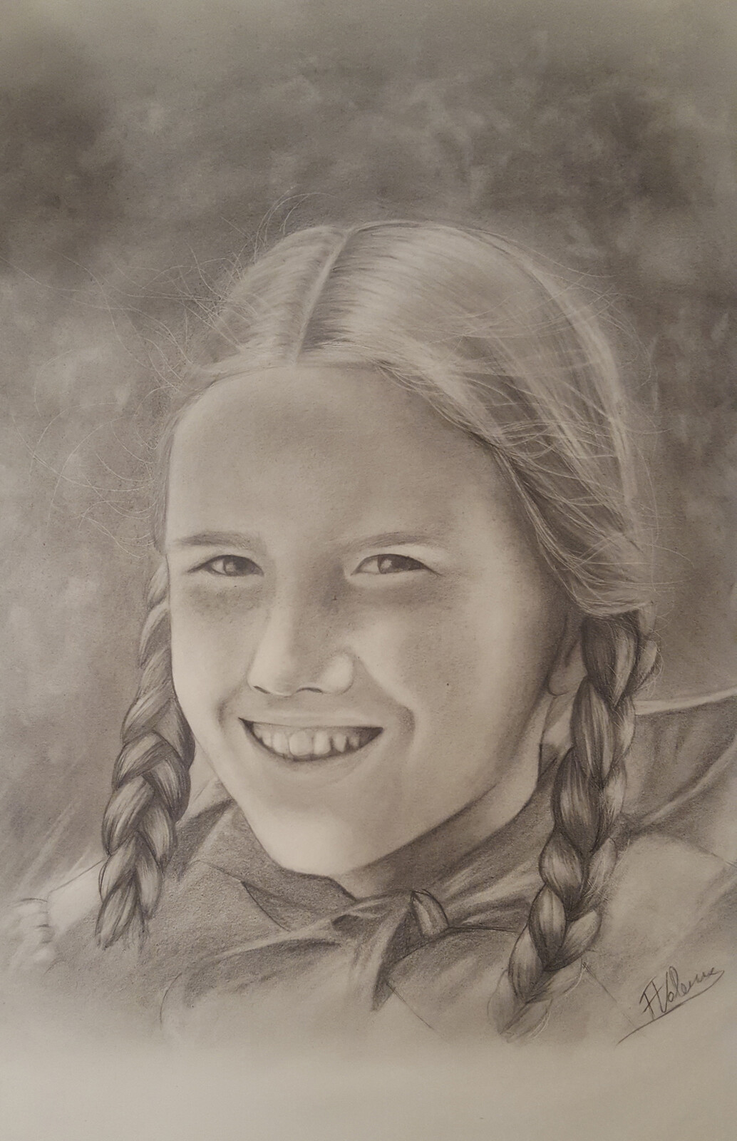 Valentina Faragó - Melissa Gilbert/Laura Ingalls pencil drawing