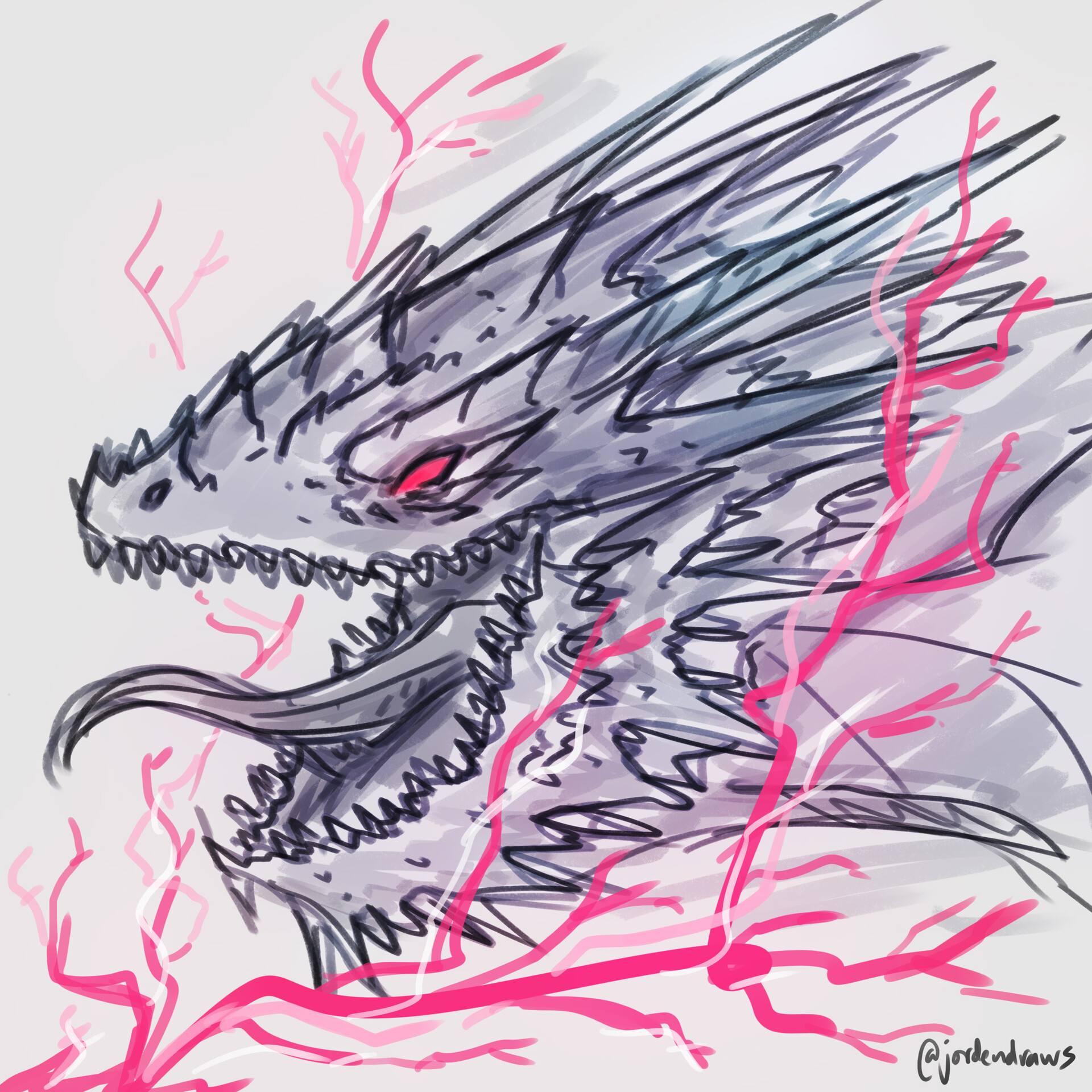 ArtStation - red lightning