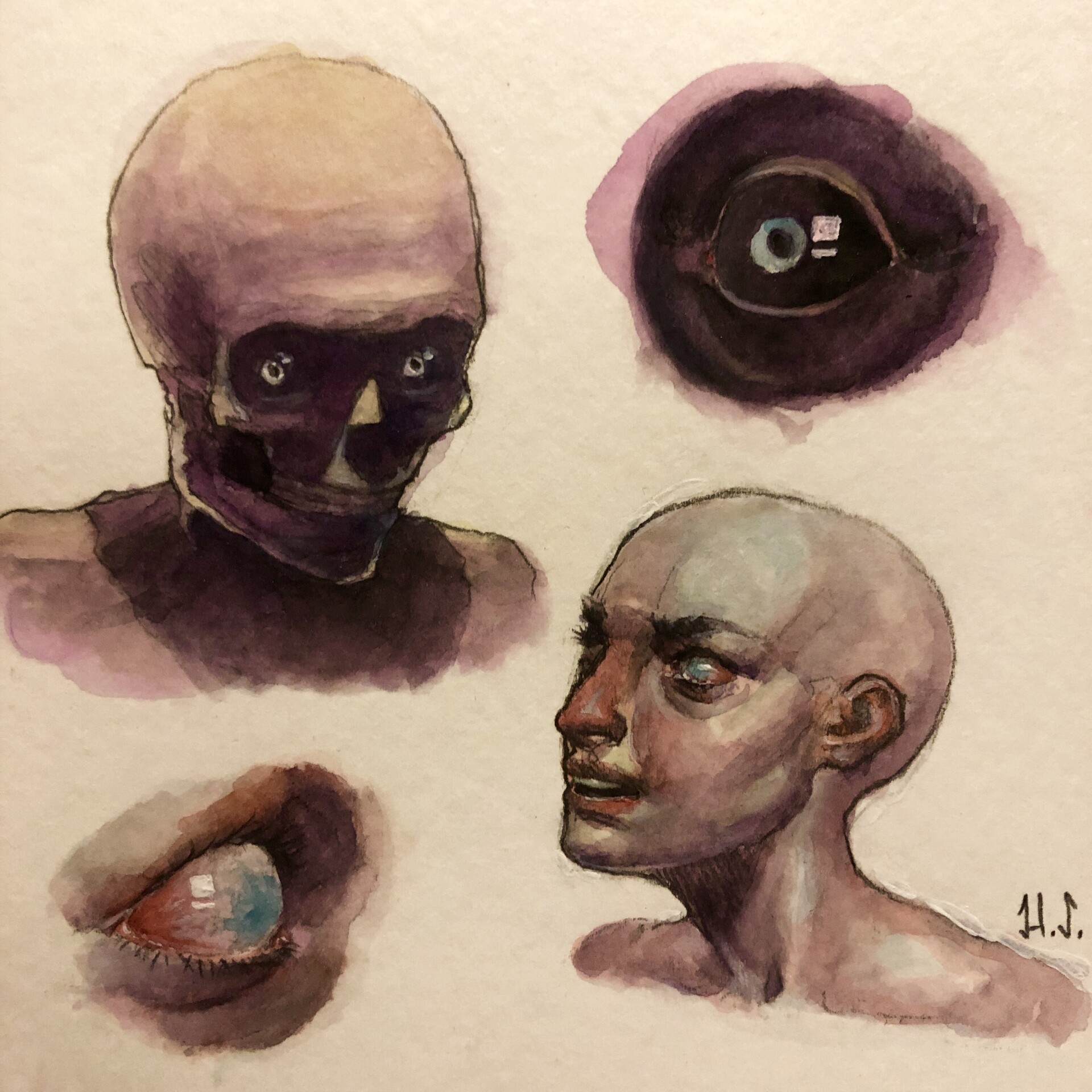 how to draw j hope eyes