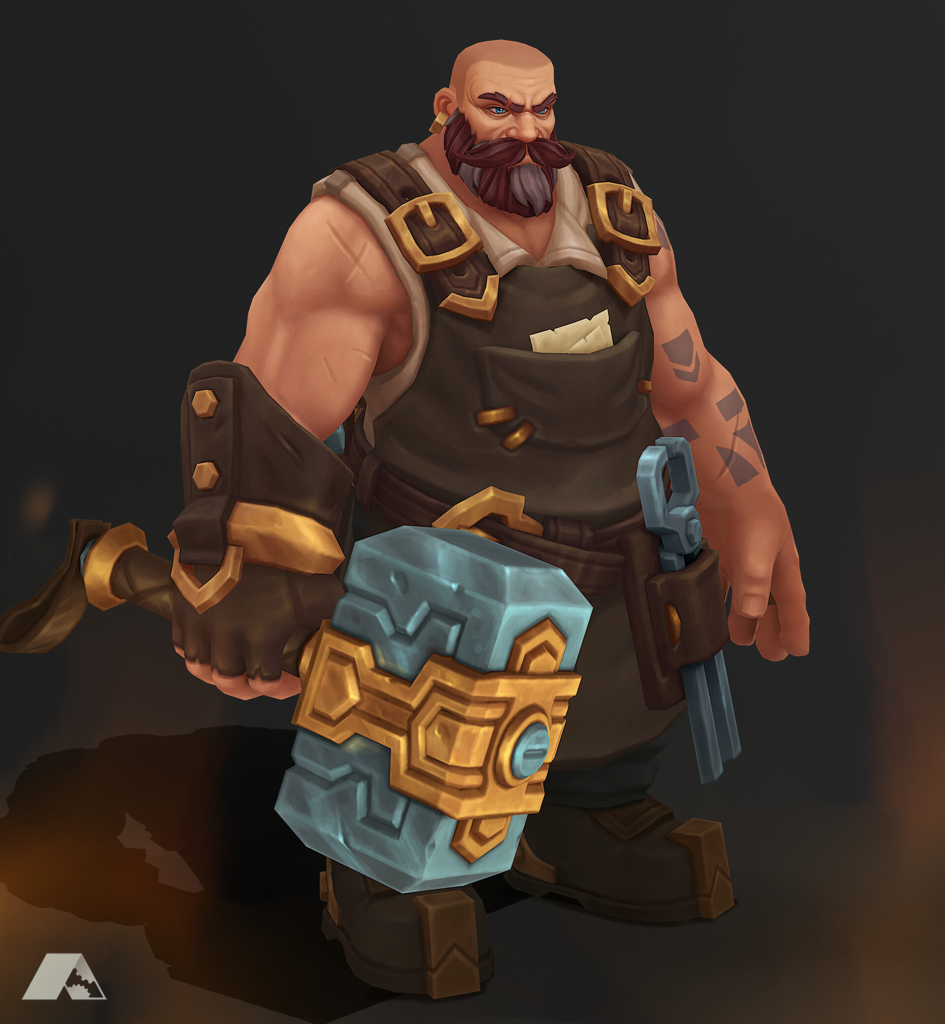 ArtStation - Rammus, the Blacksmith - Lowpoly