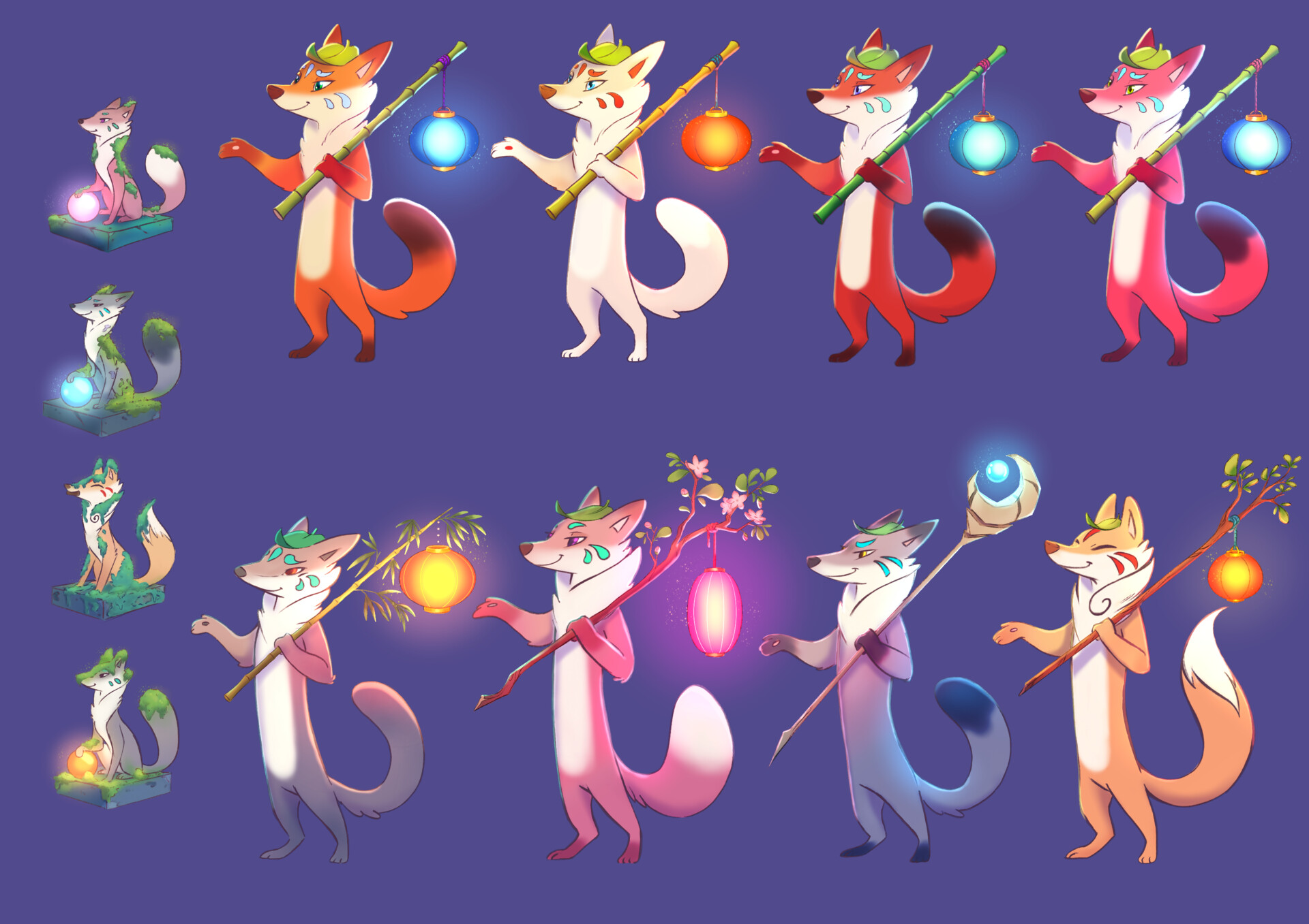 ArtStation - Kitsune Character Sheet