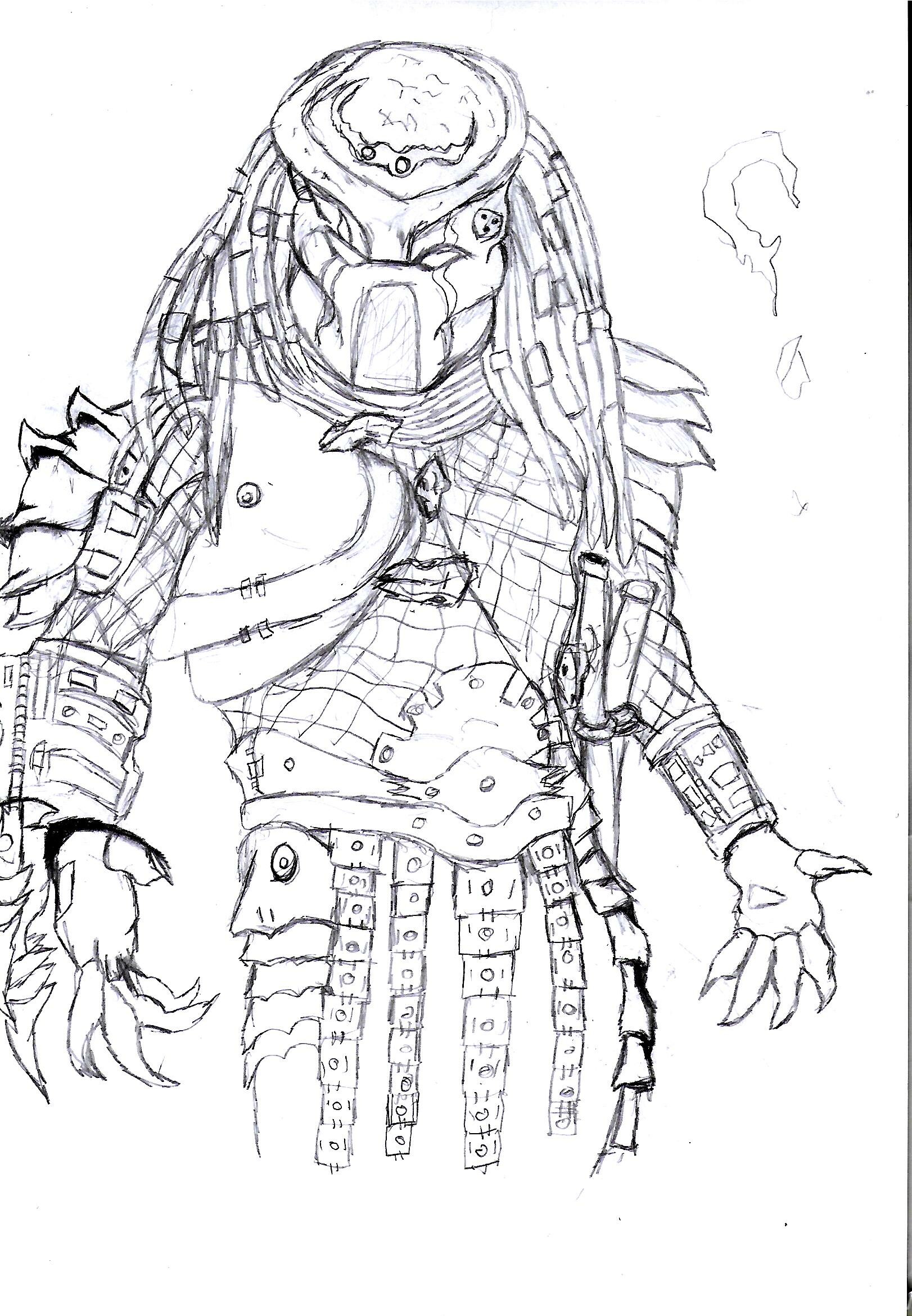 ArtStation - Predator sketch