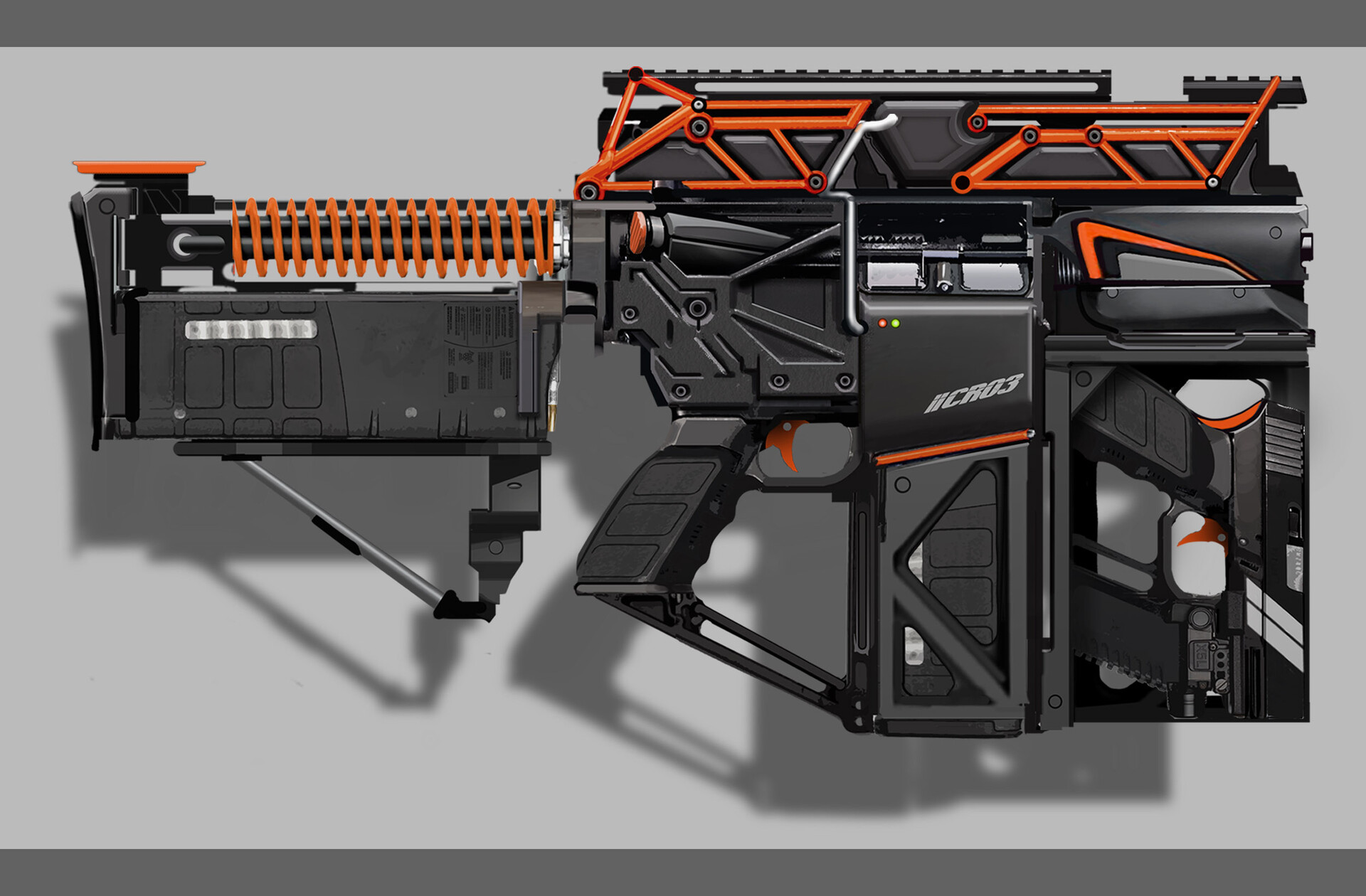 ArtStation - CR03 AR [with Extra Mag and Pistol] Concept
