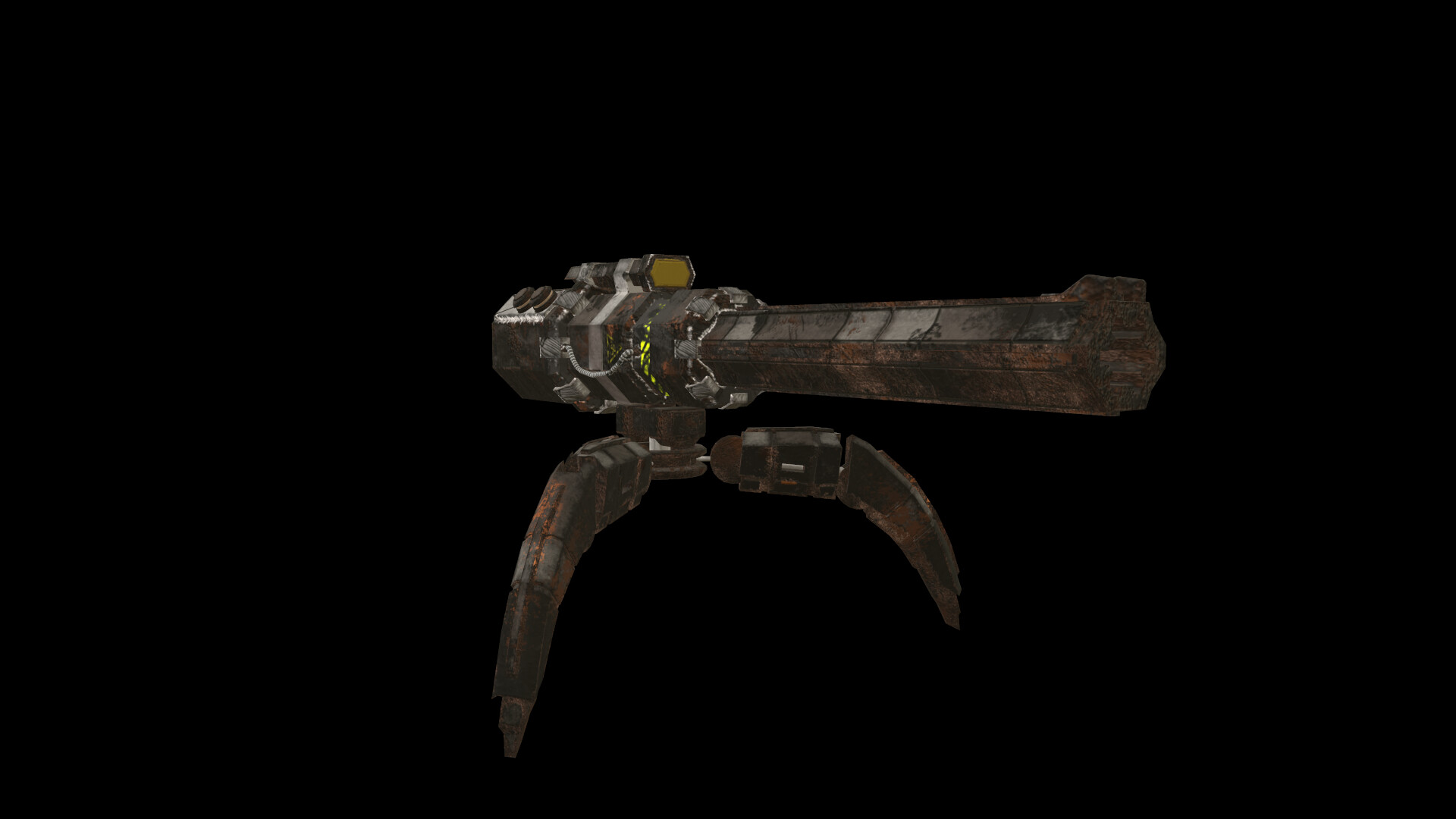 ArtStation - Sci-fi Rail Gun Turret