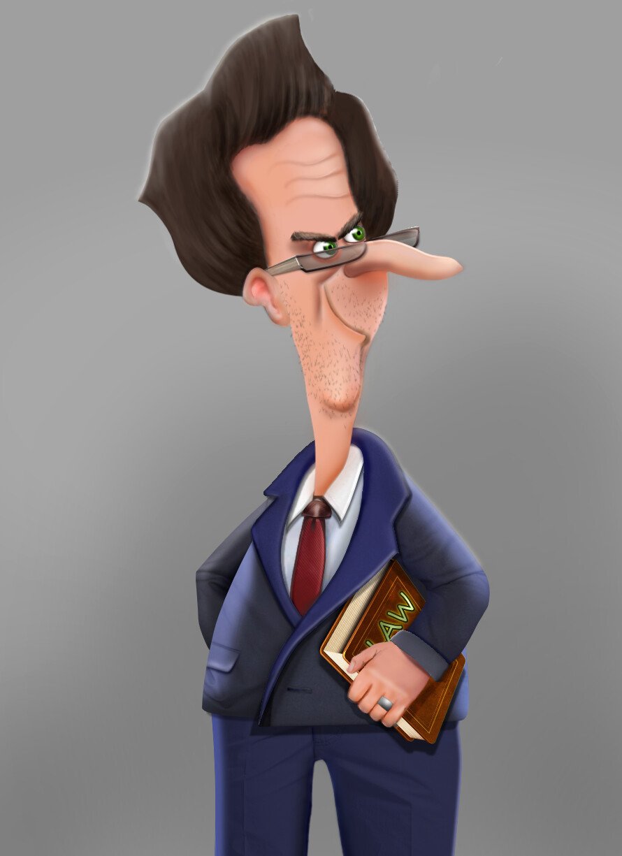 ArtStation - 2D character Lawyer