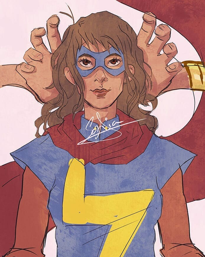 ArtStation - Sketch MS. Marvel