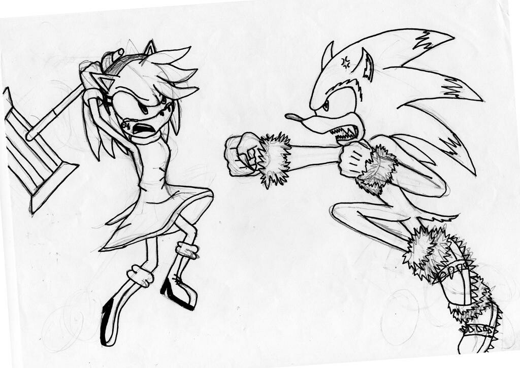 sonic the werehog coloring pages