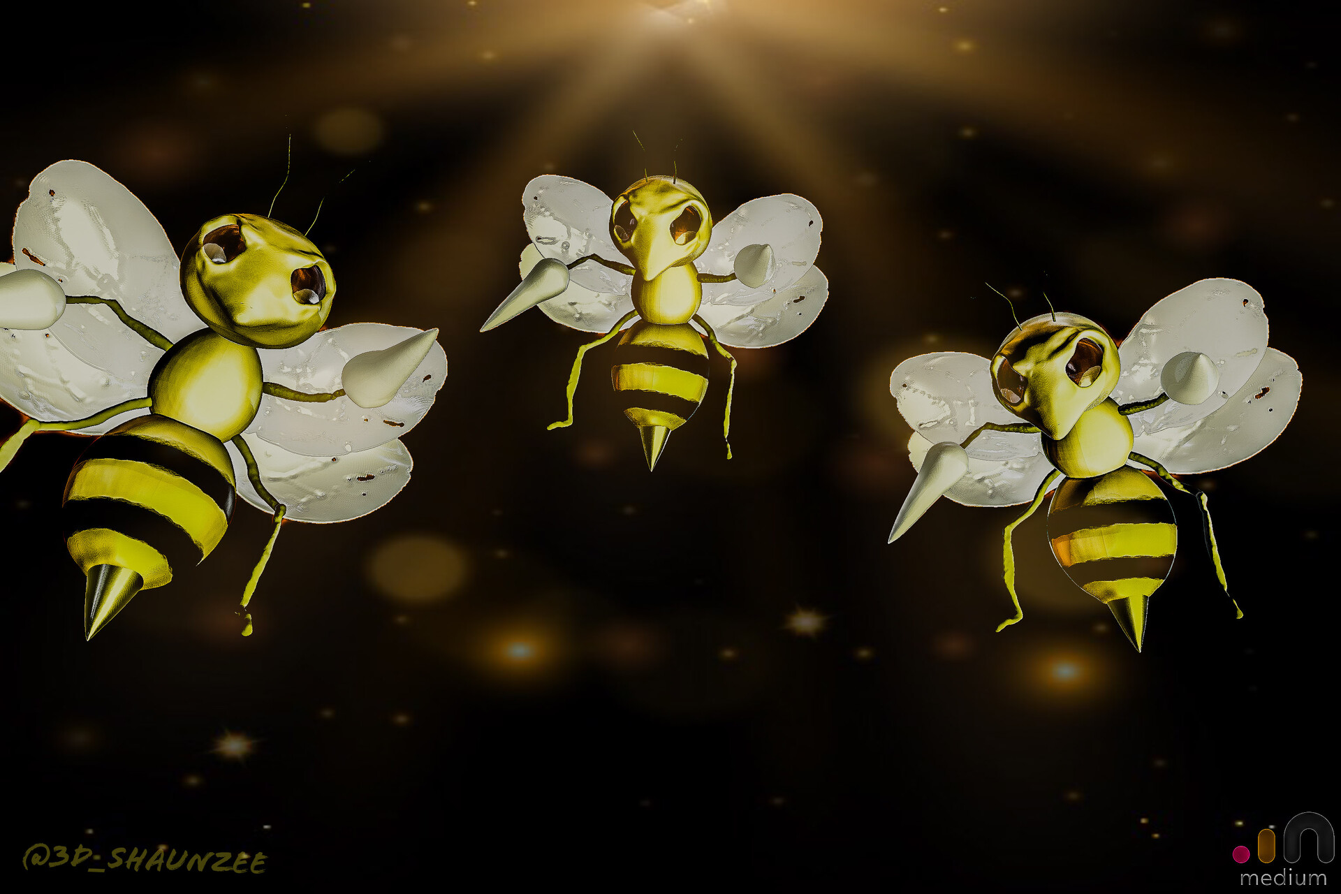 ArtStation - Trio of Beedrill