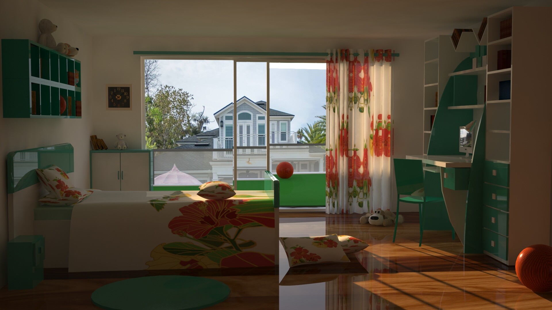 ArtStation - interior design children bedroom