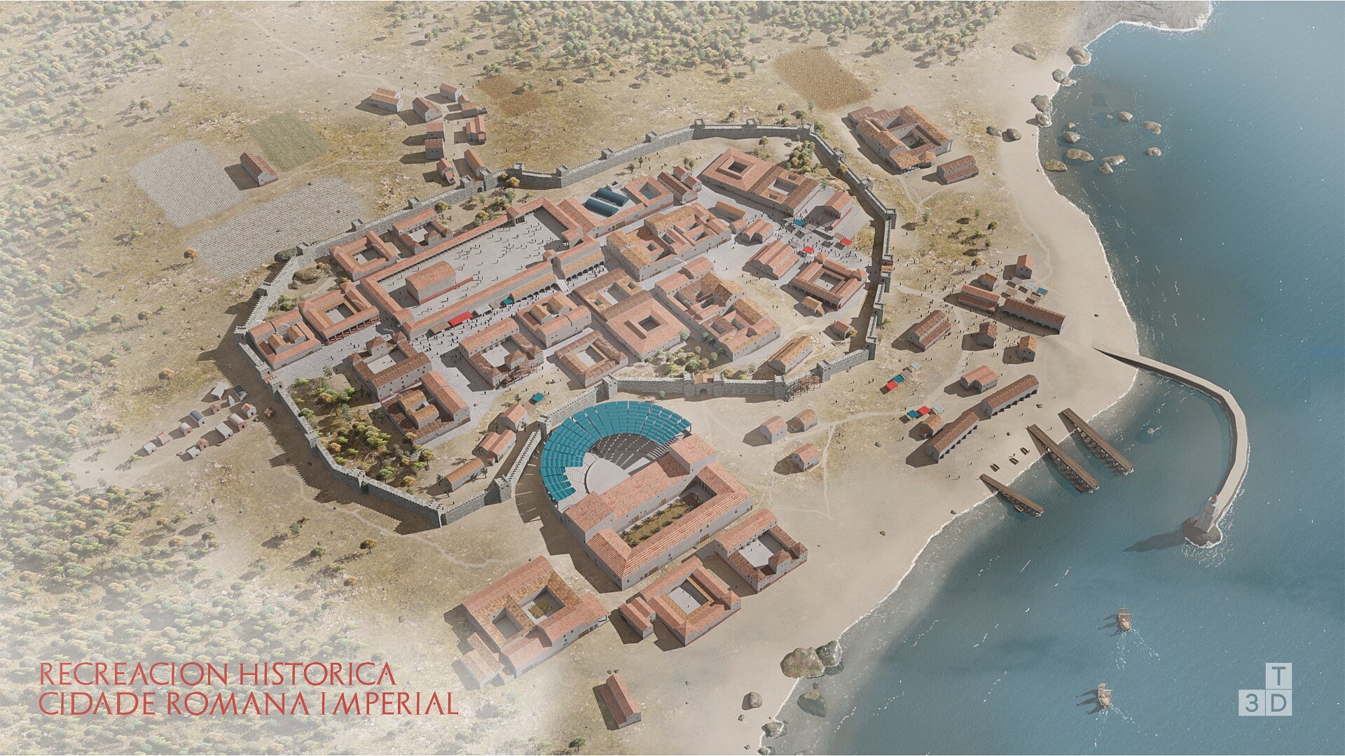 ArtStation - Virtual recreation Roman city