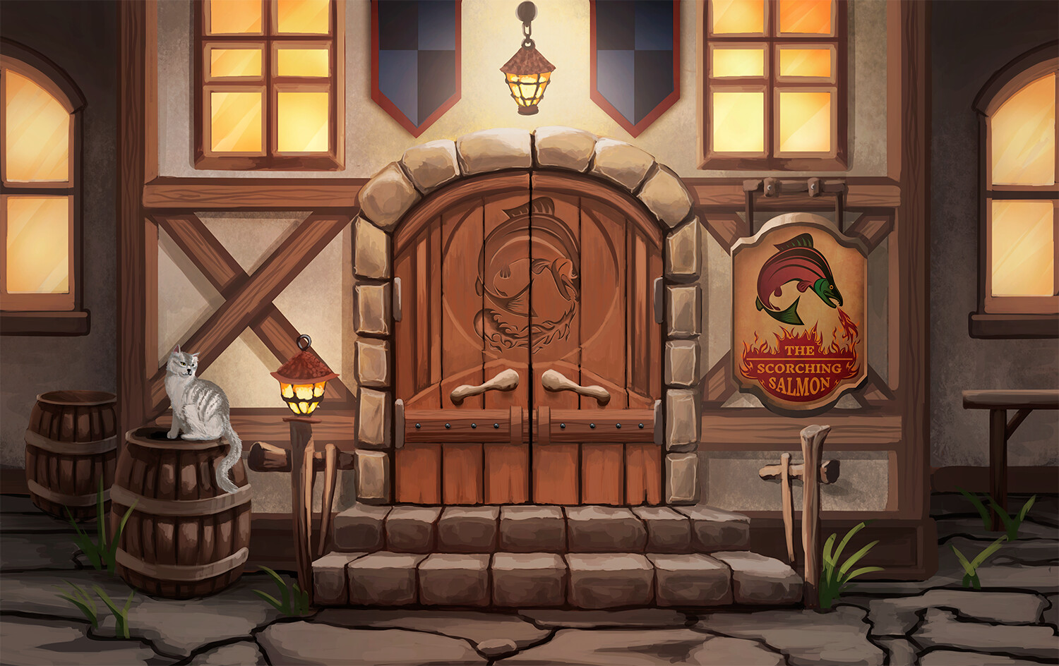 ArtStation - Tavern game artwork