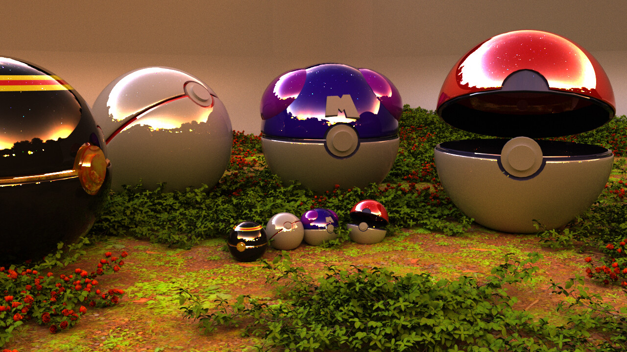 ArtStation - pokeballs