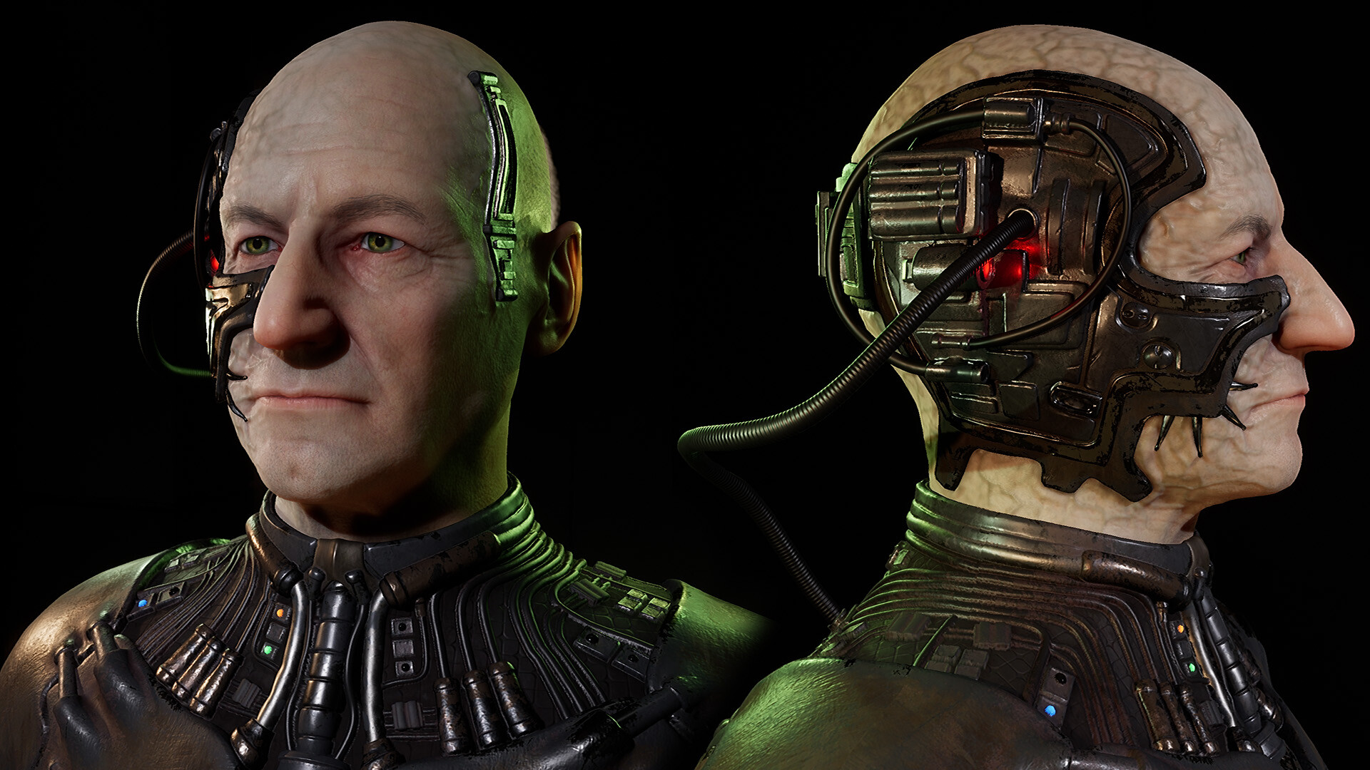 Gabriel Dreher - Locutus of Borg | Real Time Character