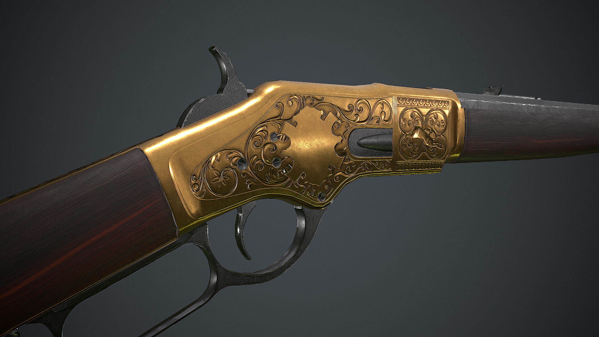 ArtStation - Winchester Rifle Game Asset