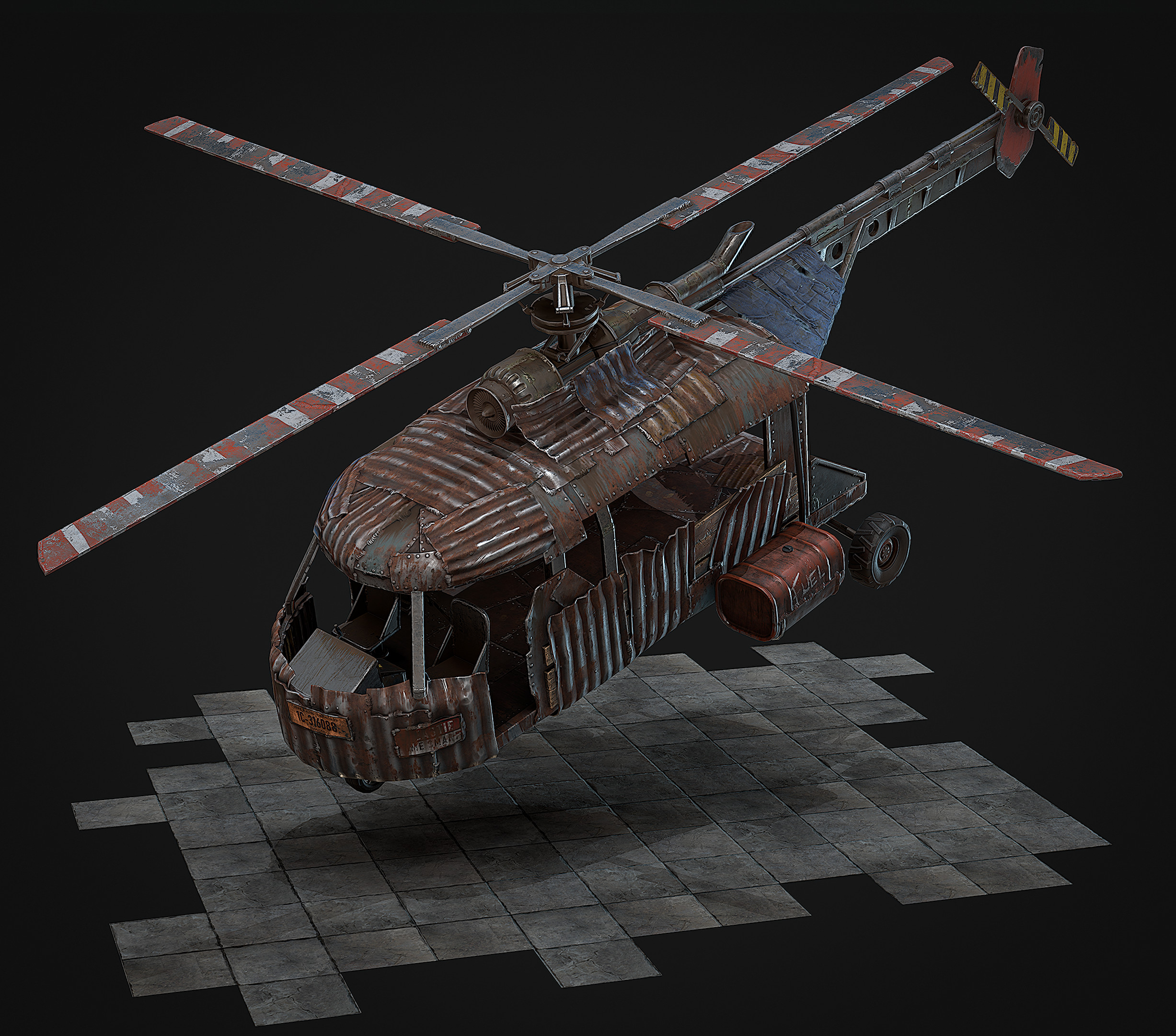 Thomas Butters - Scrap Heli Carrier - Rust