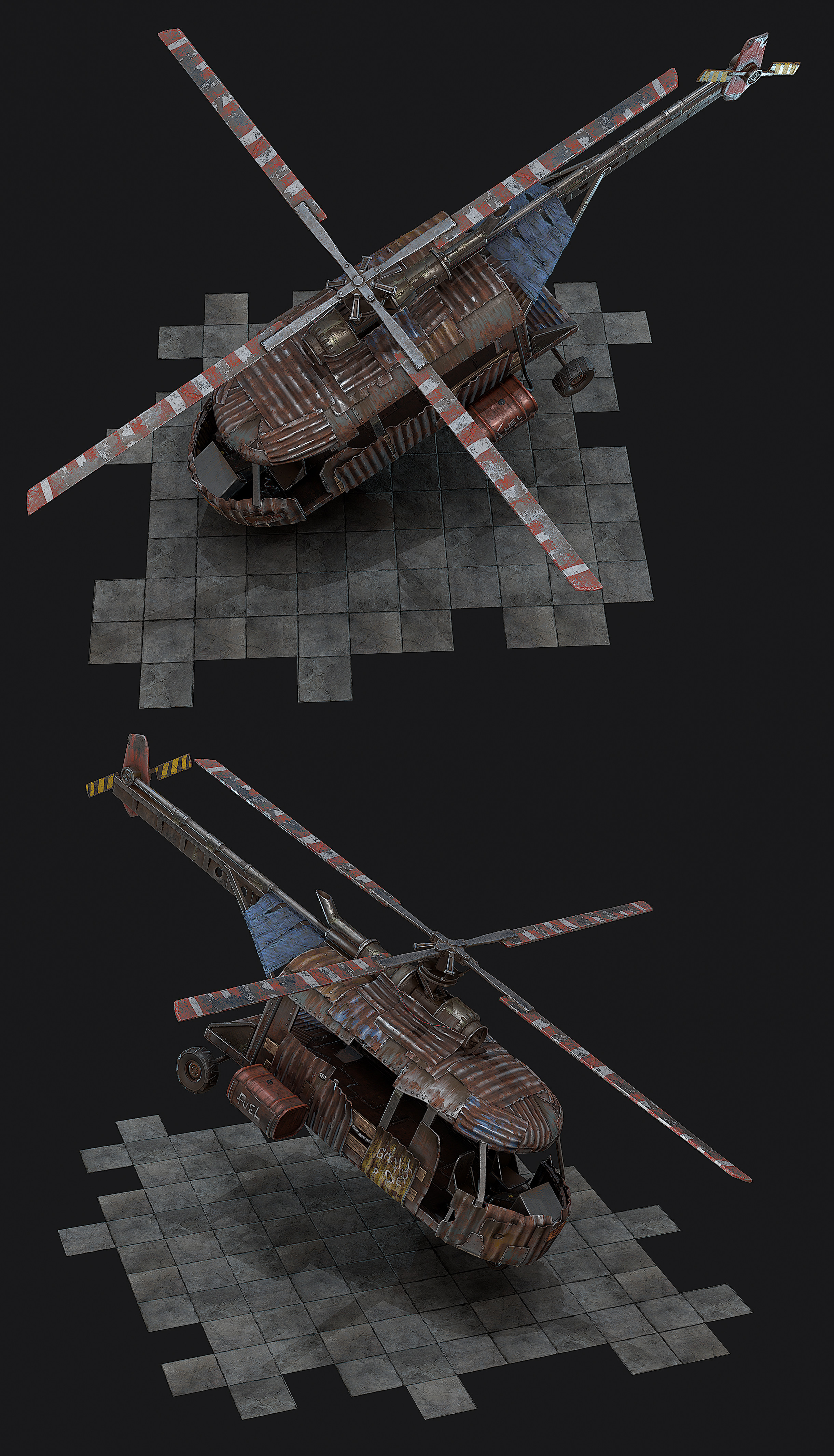 Thomas Butters - Scrap Heli Carrier - Rust