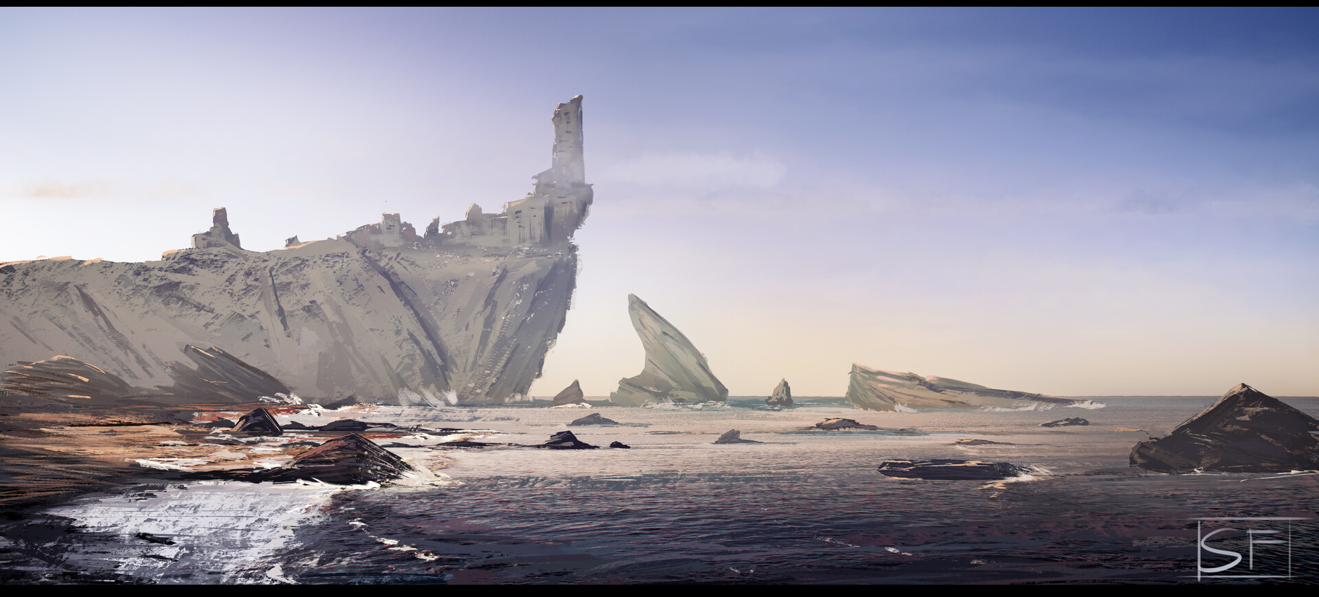 ArtStation - Cliffside Ruins
