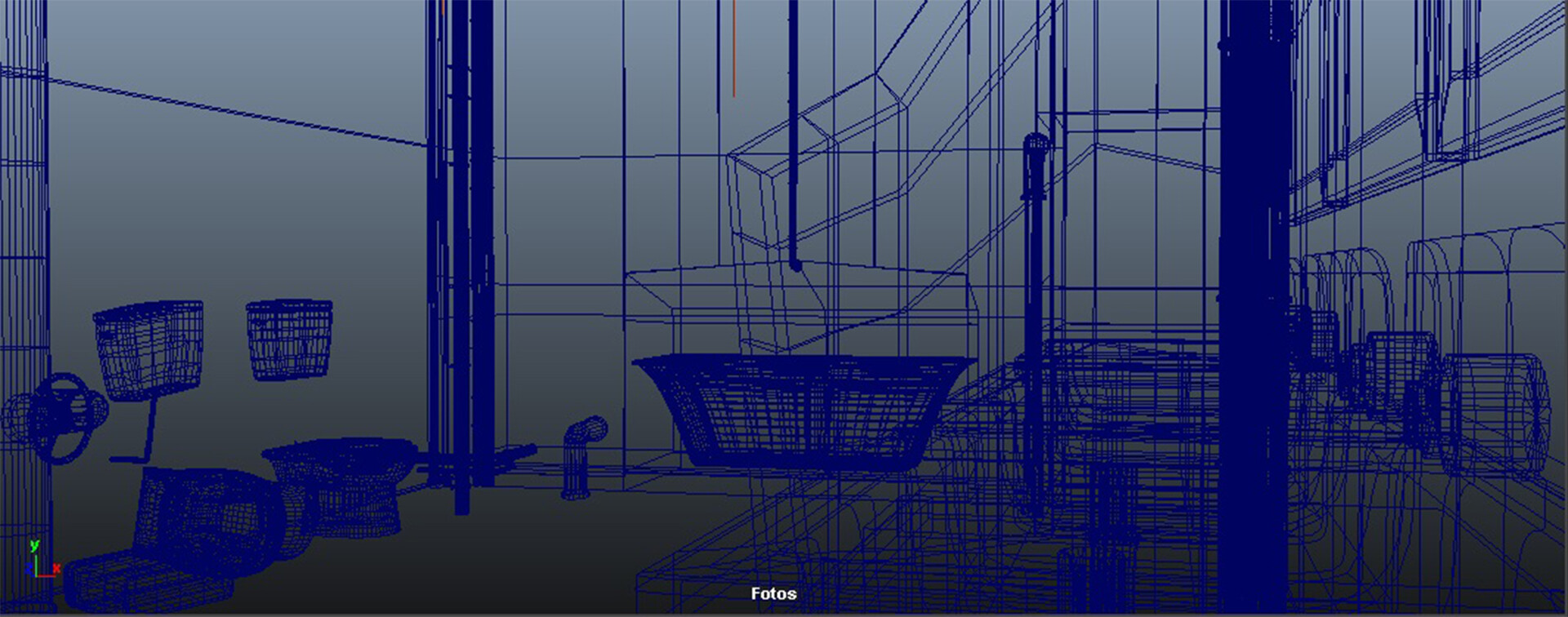 Gerardo Mata - Scene of the movie "saw" at night using ambient occlusion