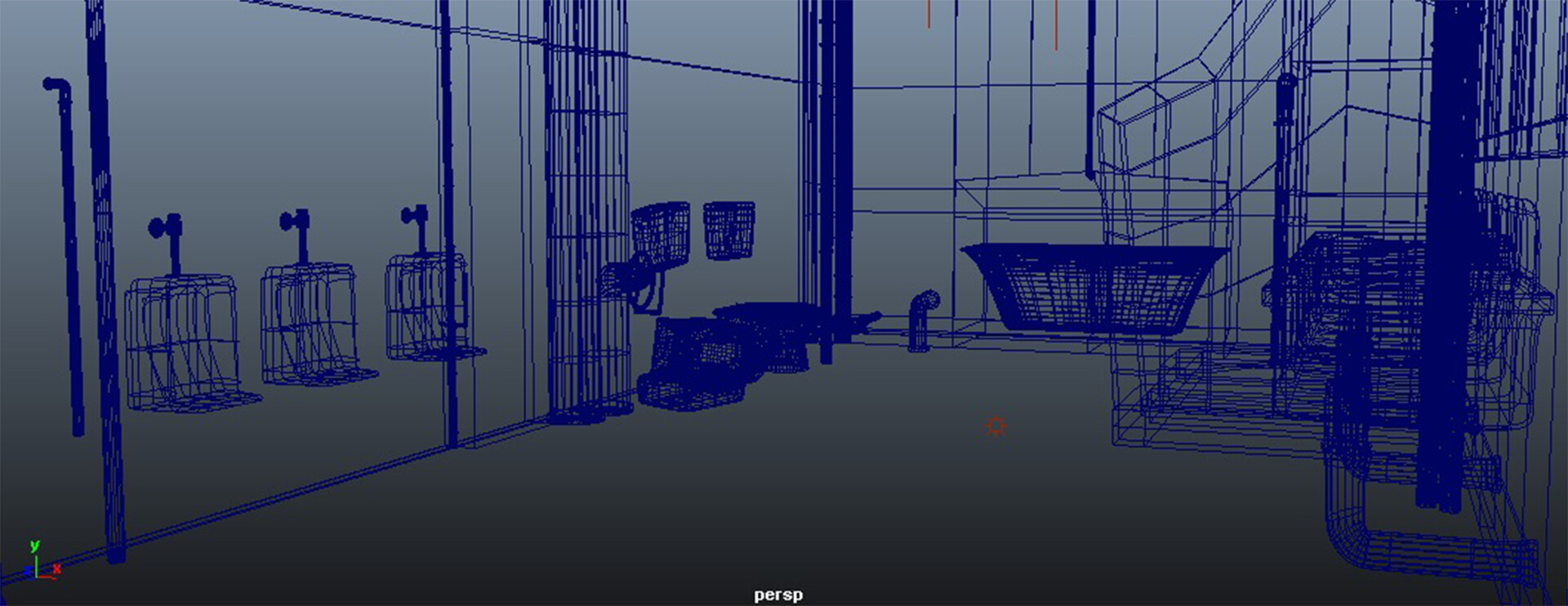 Gerardo Mata - Scene of the movie "saw" at night using ambient occlusion