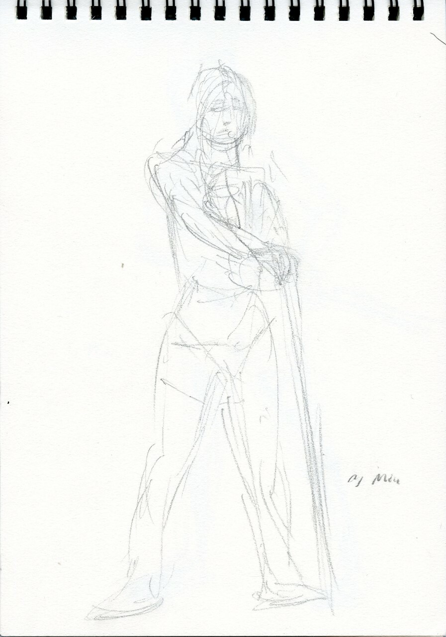 ArtStation - Cosplay Model Sketch with Kristy Cha