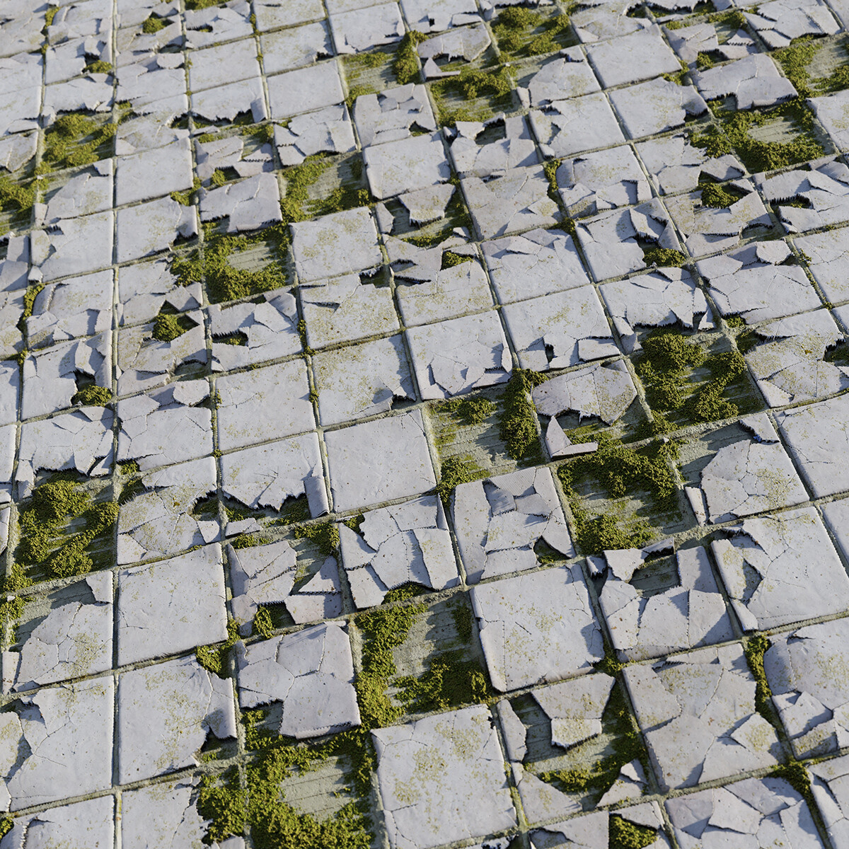 Jérémie Makuchowski - Ceramic tiles damage & weathering - substance