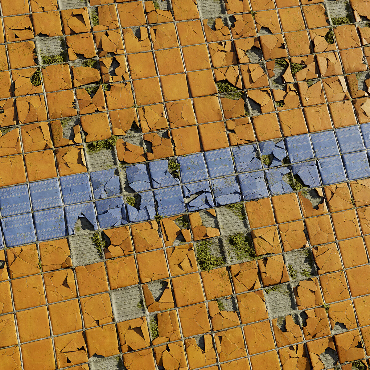 Jérémie Makuchowski - Ceramic tiles damage & weathering - substance