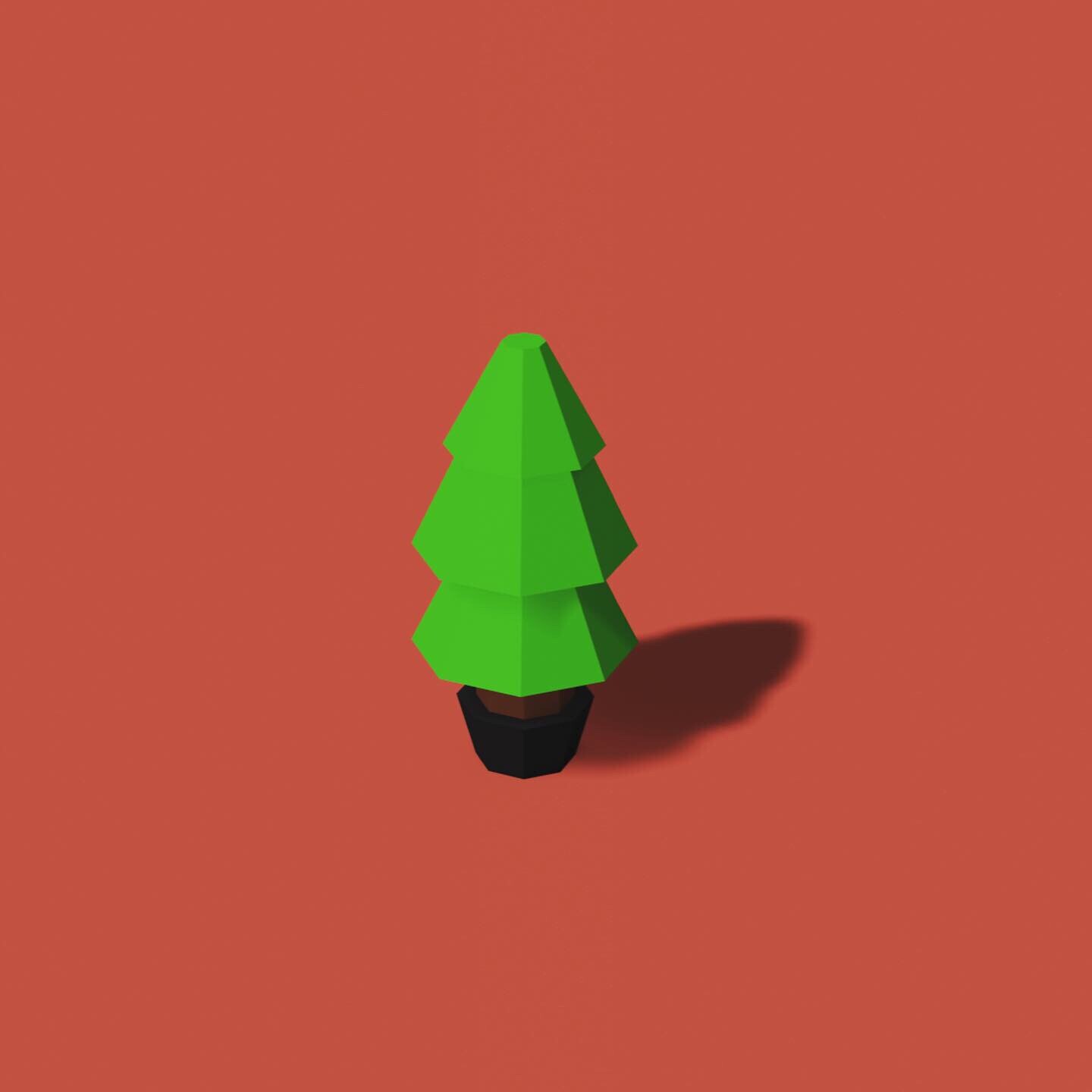 ArtStation - Simple Low Poly Christmas Tree