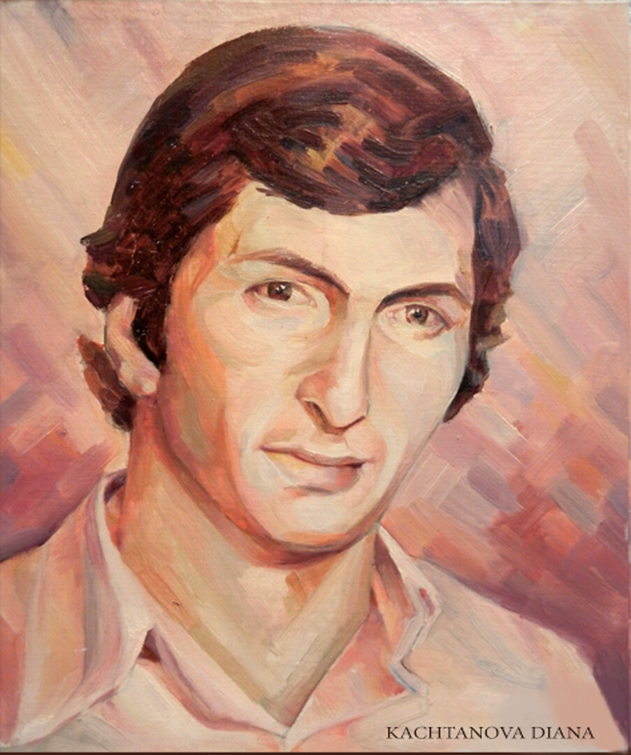 ArtStation - Potrait. Father. Oil. Canvas