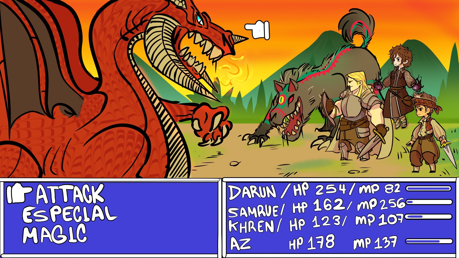 ArtStation - Murlynd thhe RPG (mock frame)