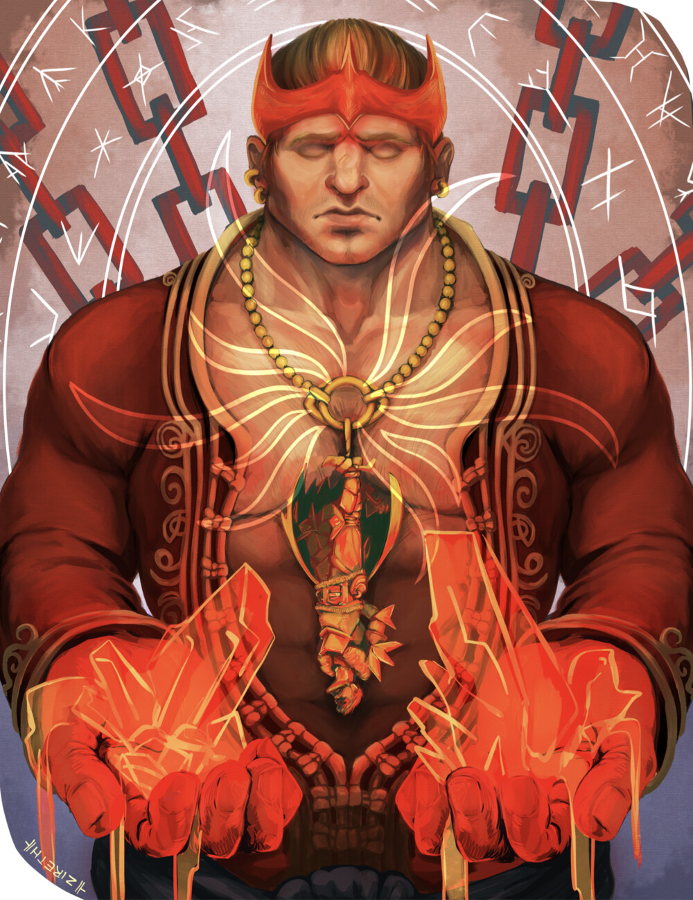 ArtStation - Varric Tethras Tarot-style Fanart