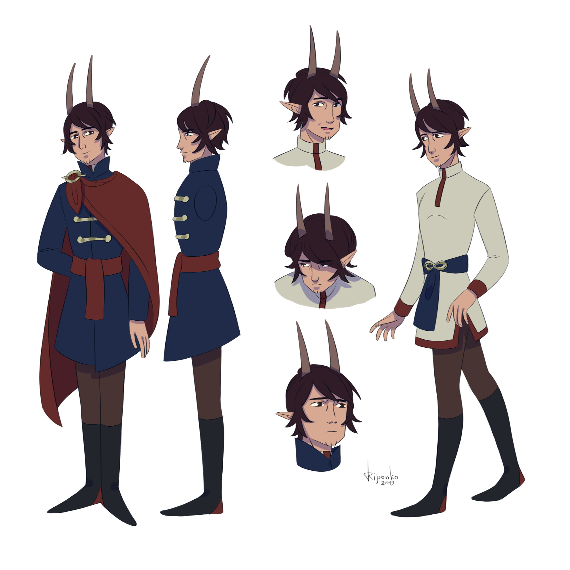 ArtStation - The faithful servant of the goat queen