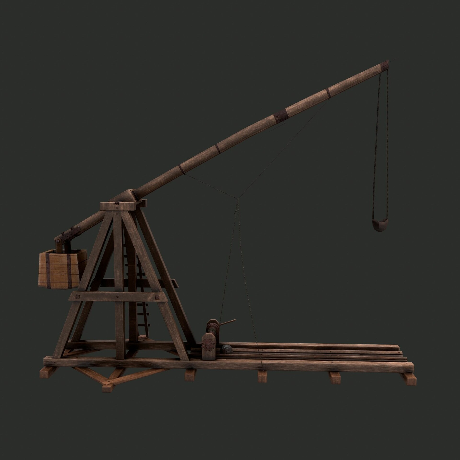ArtStation - Medieval Trebuchet