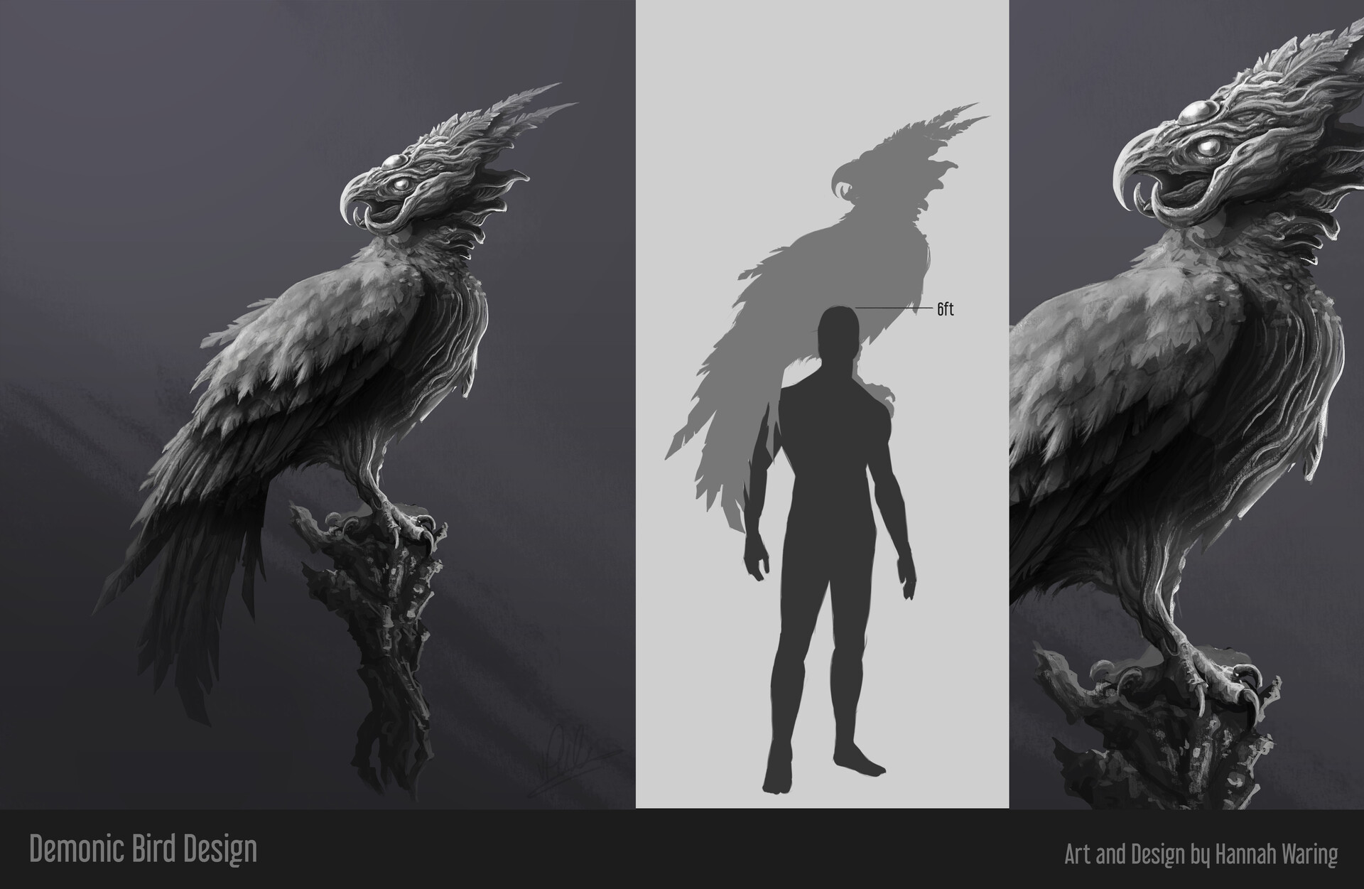 Athena Weiss (Hannah) - Demonic Bird Design