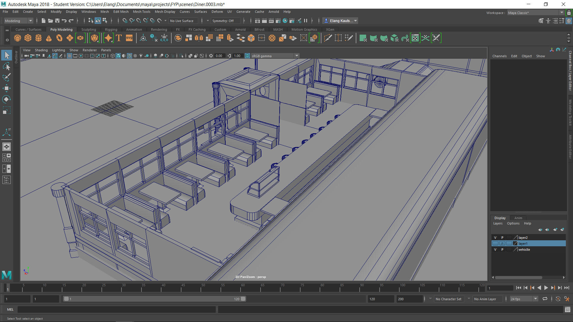 ArtStation - [WIP] 3D Environment "Sunshine Diner"