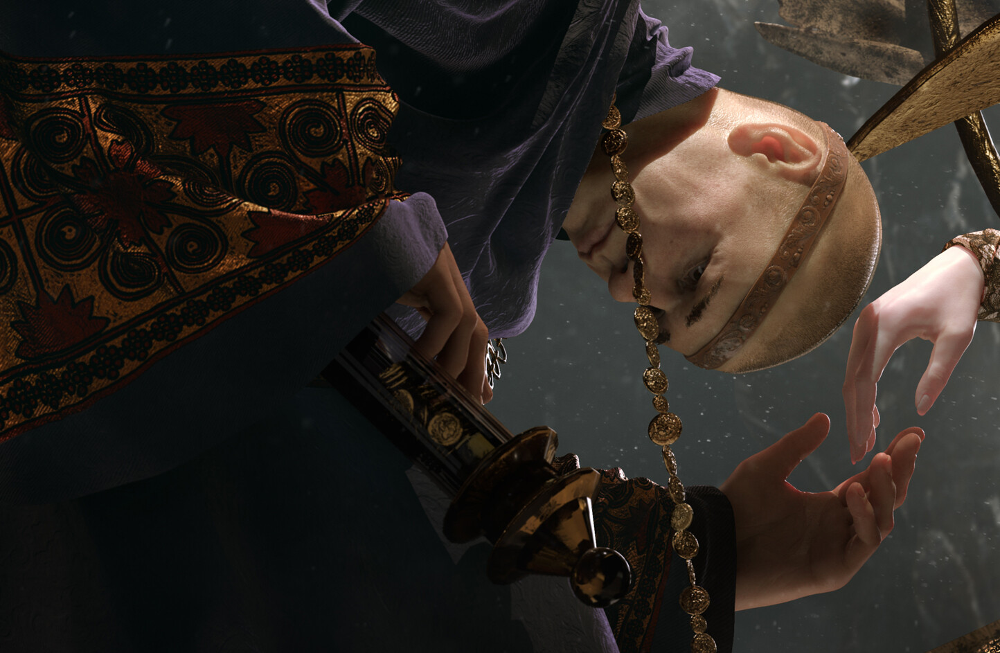 JIA LUQING - First CG work "Pitiless Pontiff/ Magic the Gathering"