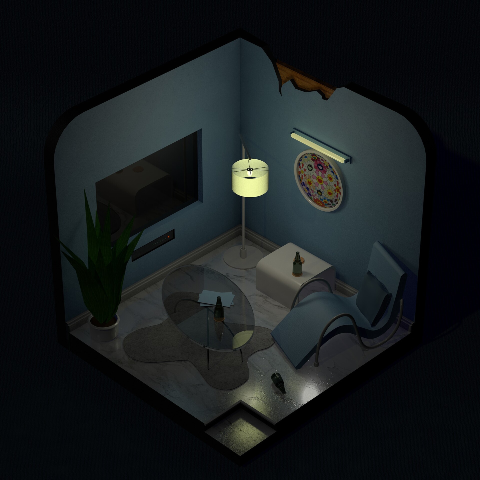 ArtStation - Low Poly Room