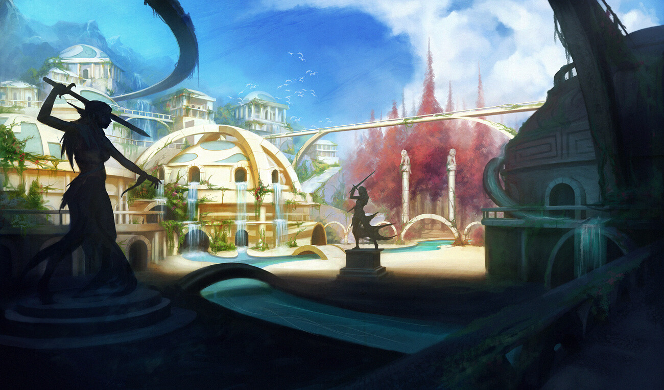 ArtStation - r/K Universe: Atlantis (Process)