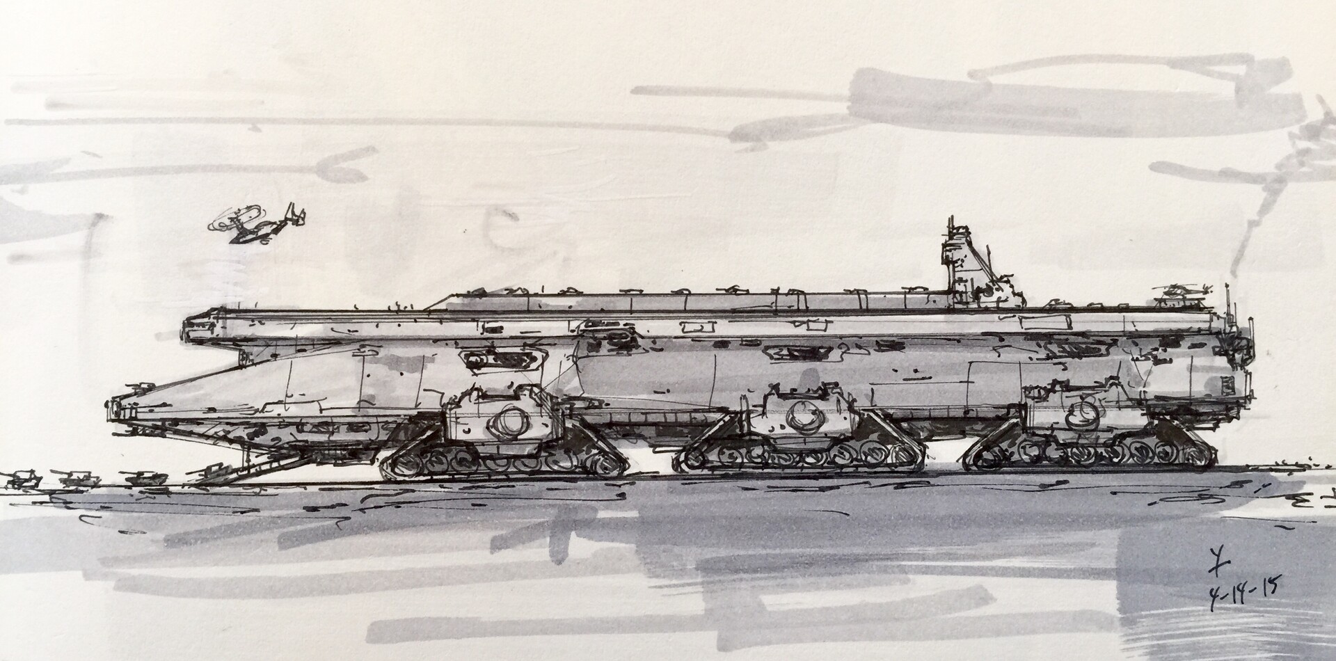 ArtStation - Land Tank Carrier