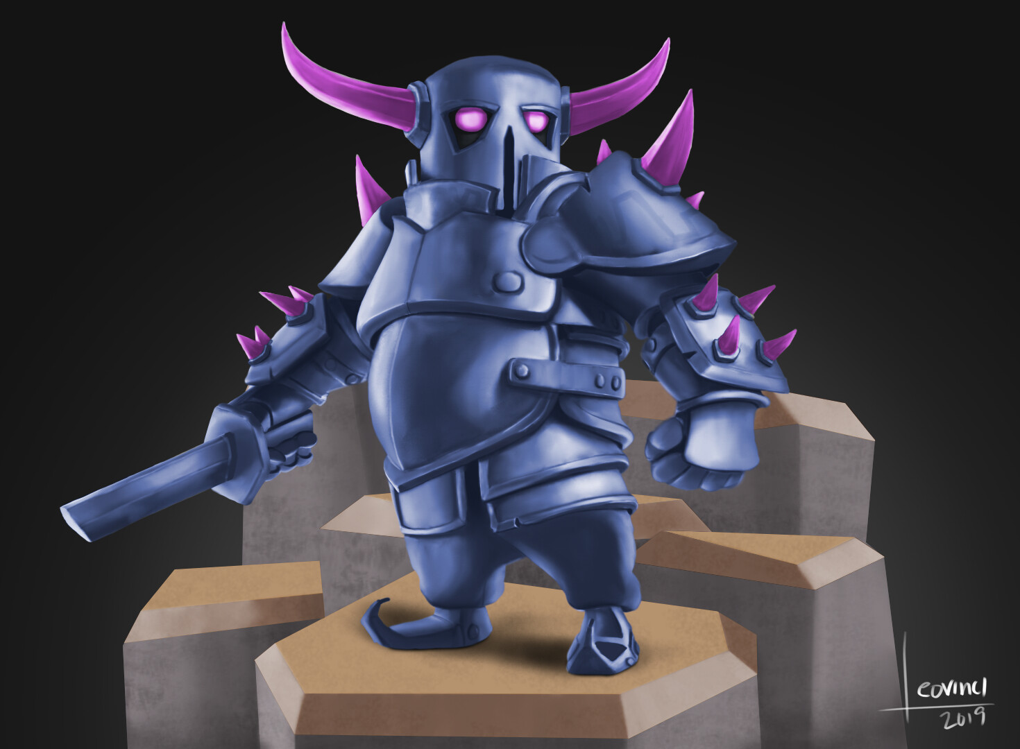 ArtStation - Fanart - P.E.K.K.A - Clash Royale